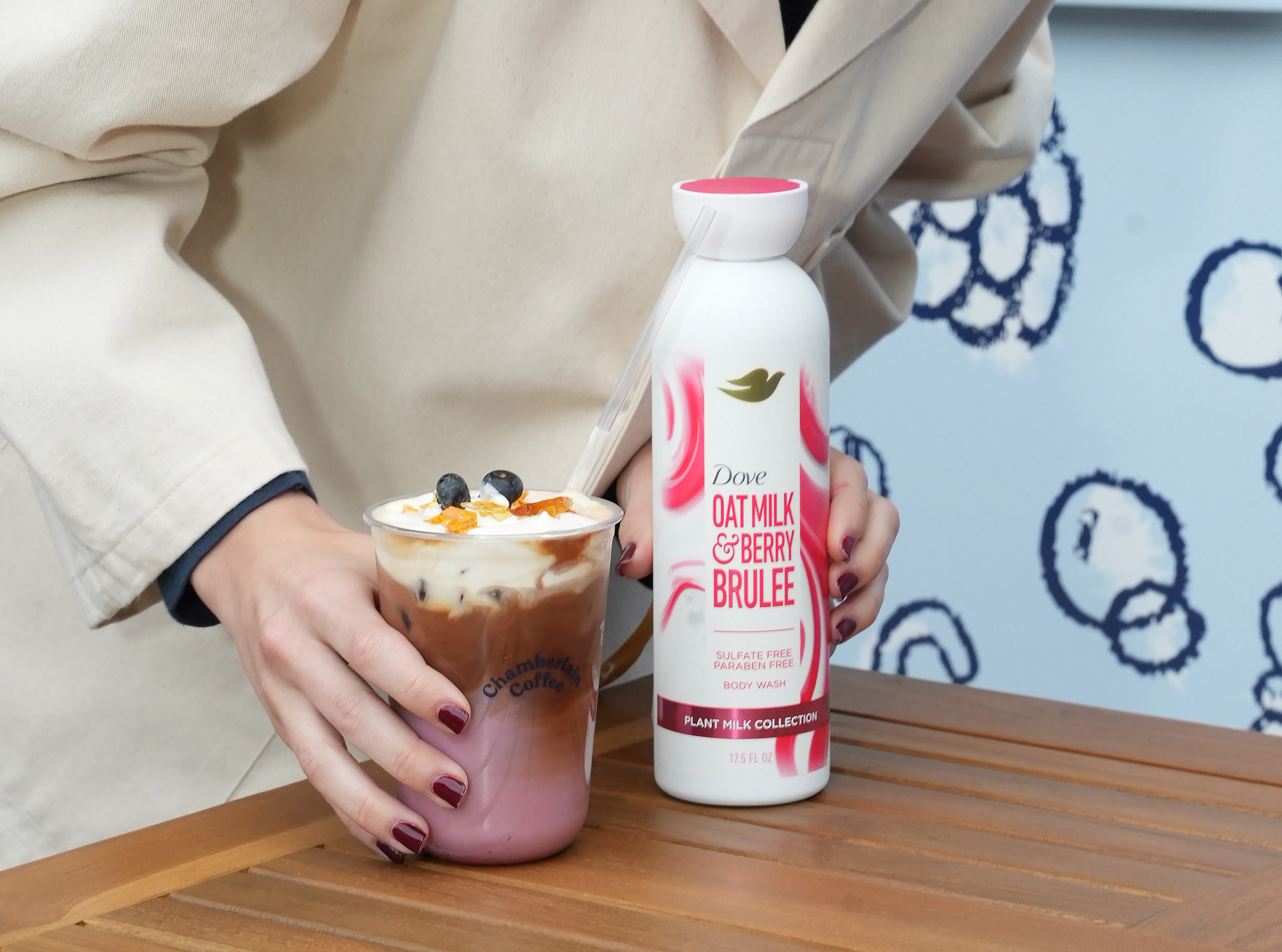 I Tried Dove & Emma Chamberlain's Oat Milk Berry Brulee Latte