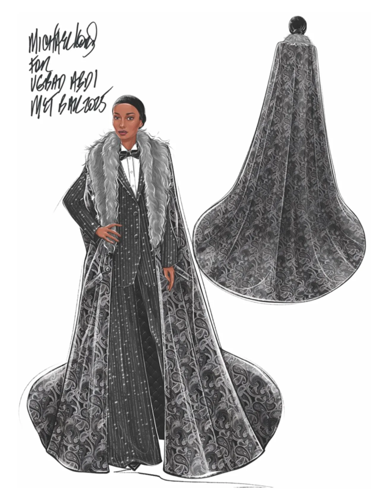 A Look At Ugbad Abdi’s Met Gala Homage To André Leon Talley — EXCLUSIVE