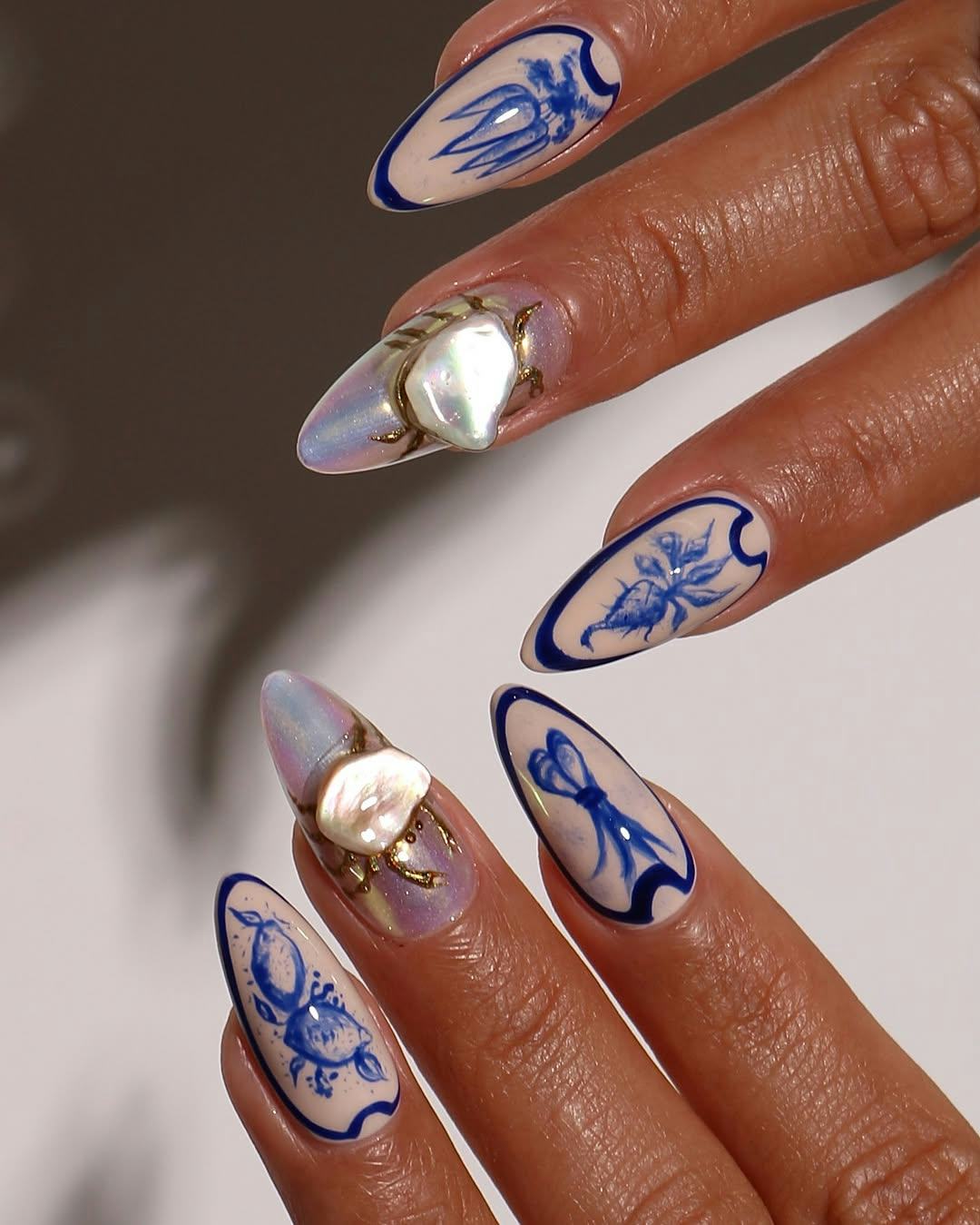 "Italian Summer" Nails Channel A Vacation On The Amalfi Coast