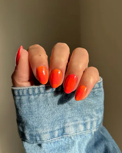 The "Sunset Nail" Trend Brings Golden Hour To Your Fingertips