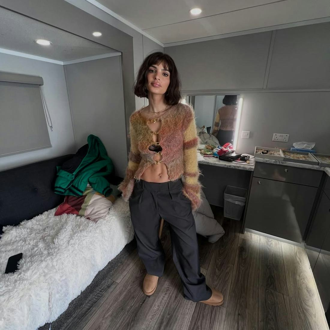 Emily Ratajkowski Wore Several Exposed Bra Looks On Instagram