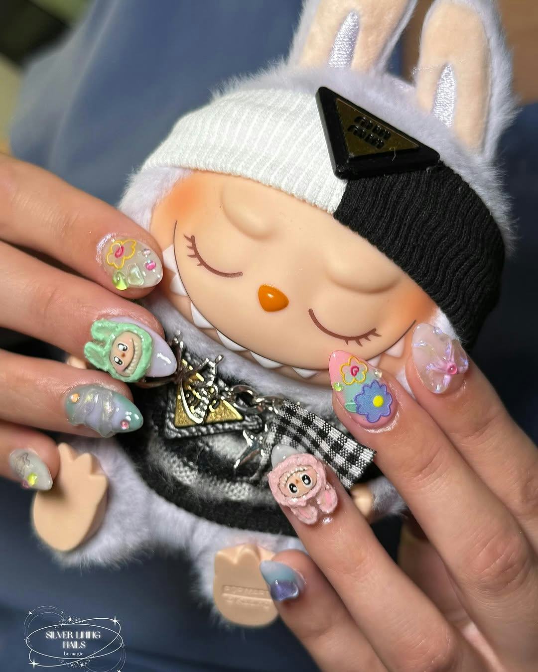 Labubu Nail Art Has Become A Thing. Yes, Really.
