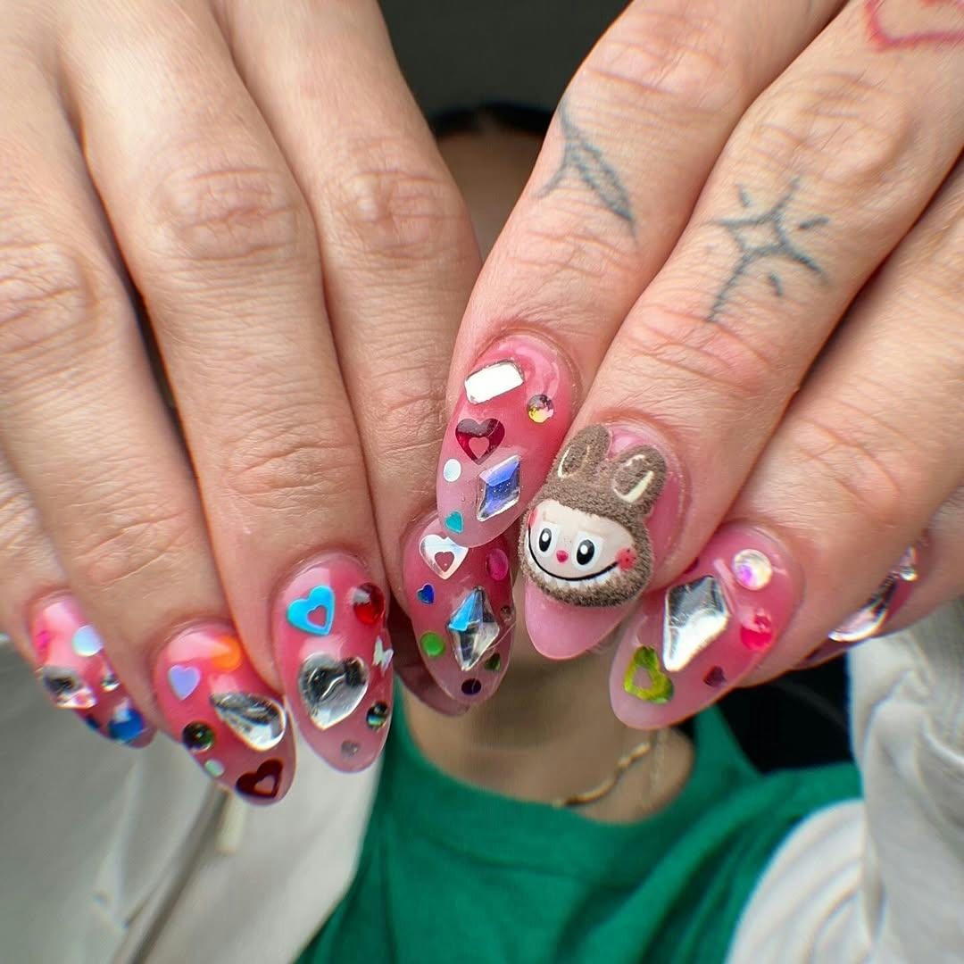 Labubu Nail Art Has Become A Thing. Yes, Really.