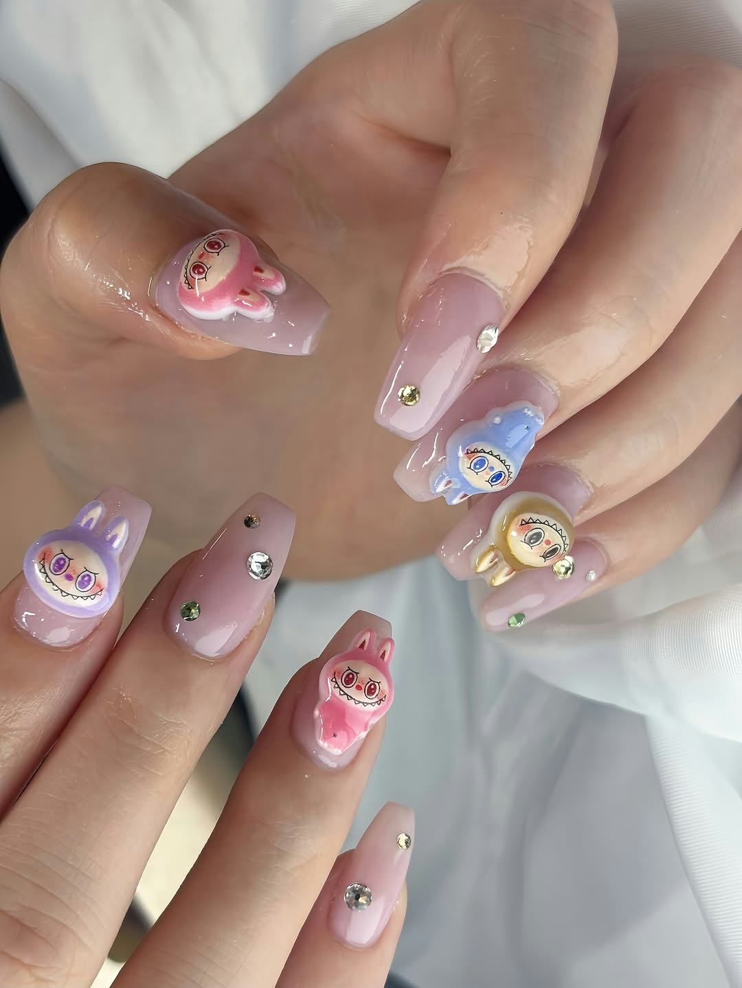Labubu Nail Art Has Become A Thing. Yes, Really.