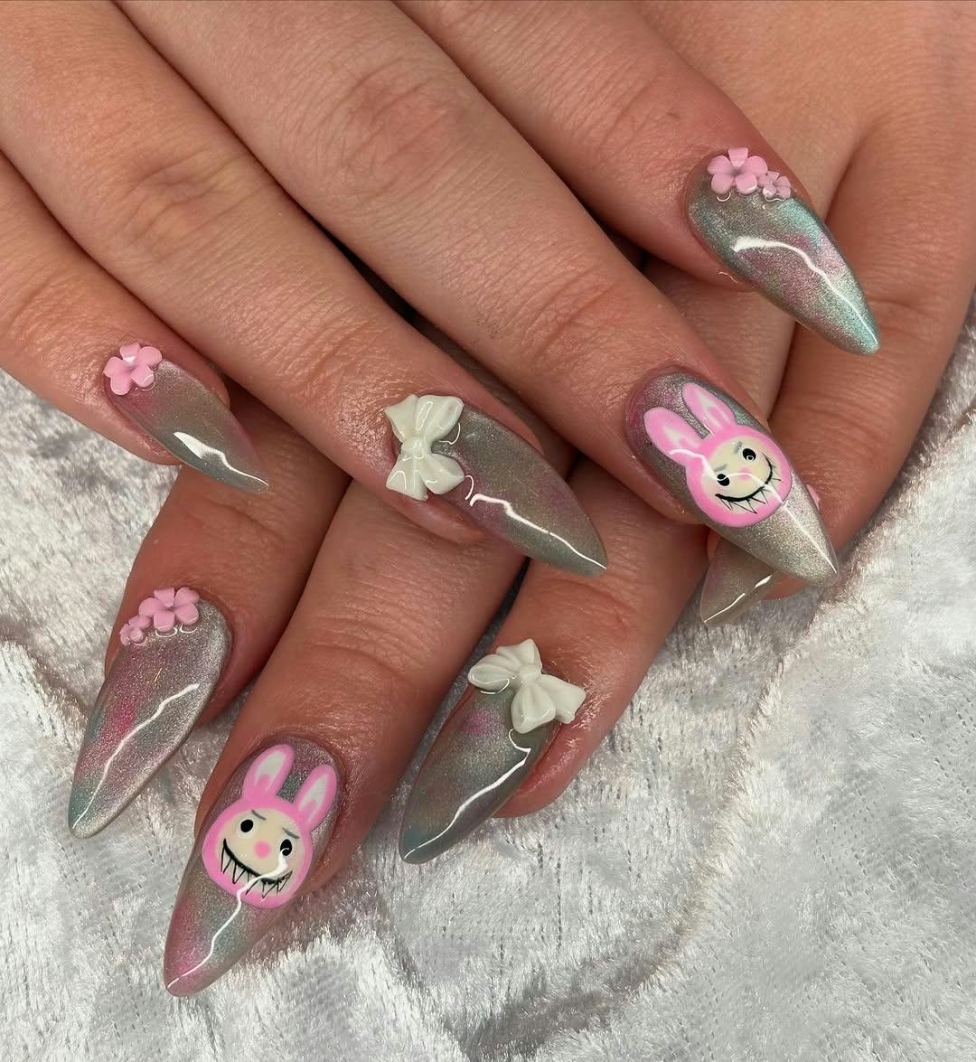 Labubu Nail Art Has Become A Thing. Yes, Really.