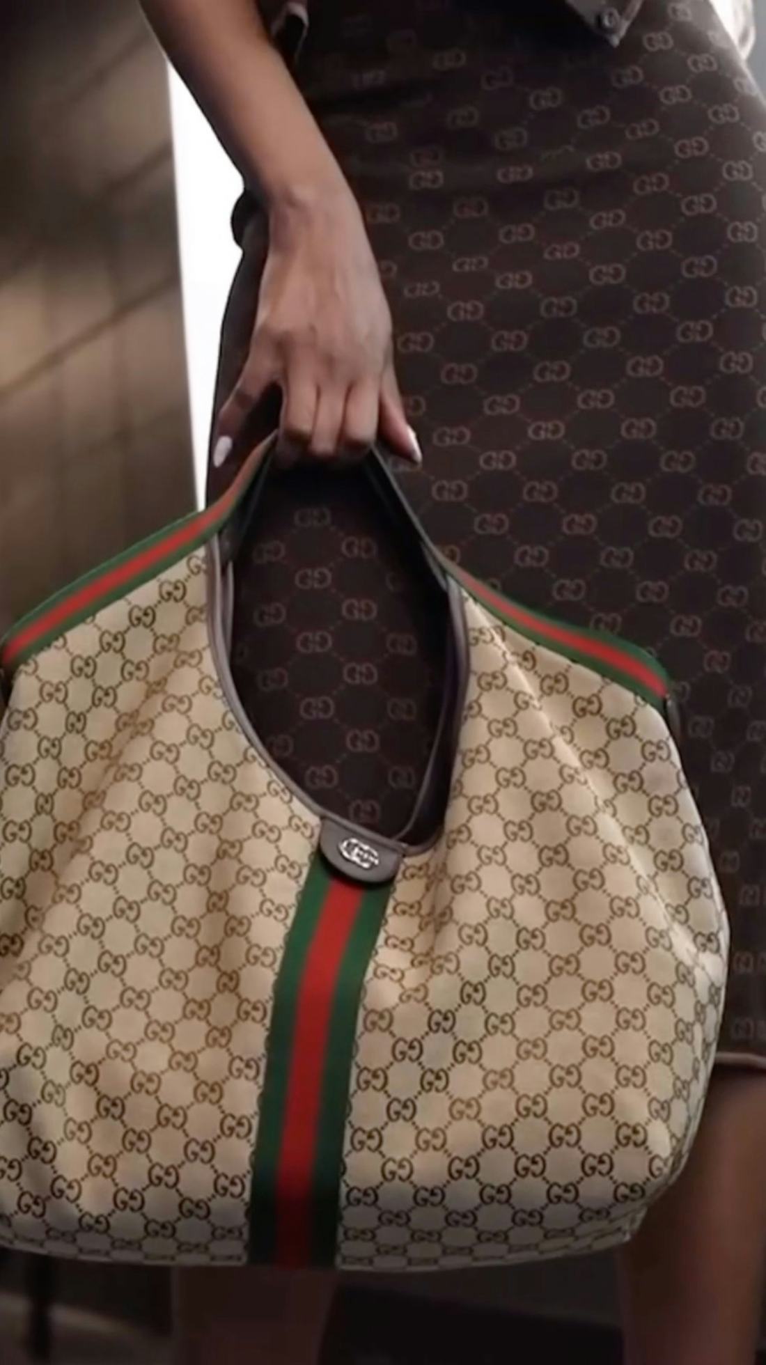 Angel Reese's Gucci Crop Top & Skirt Co-Ords Revived Logomania