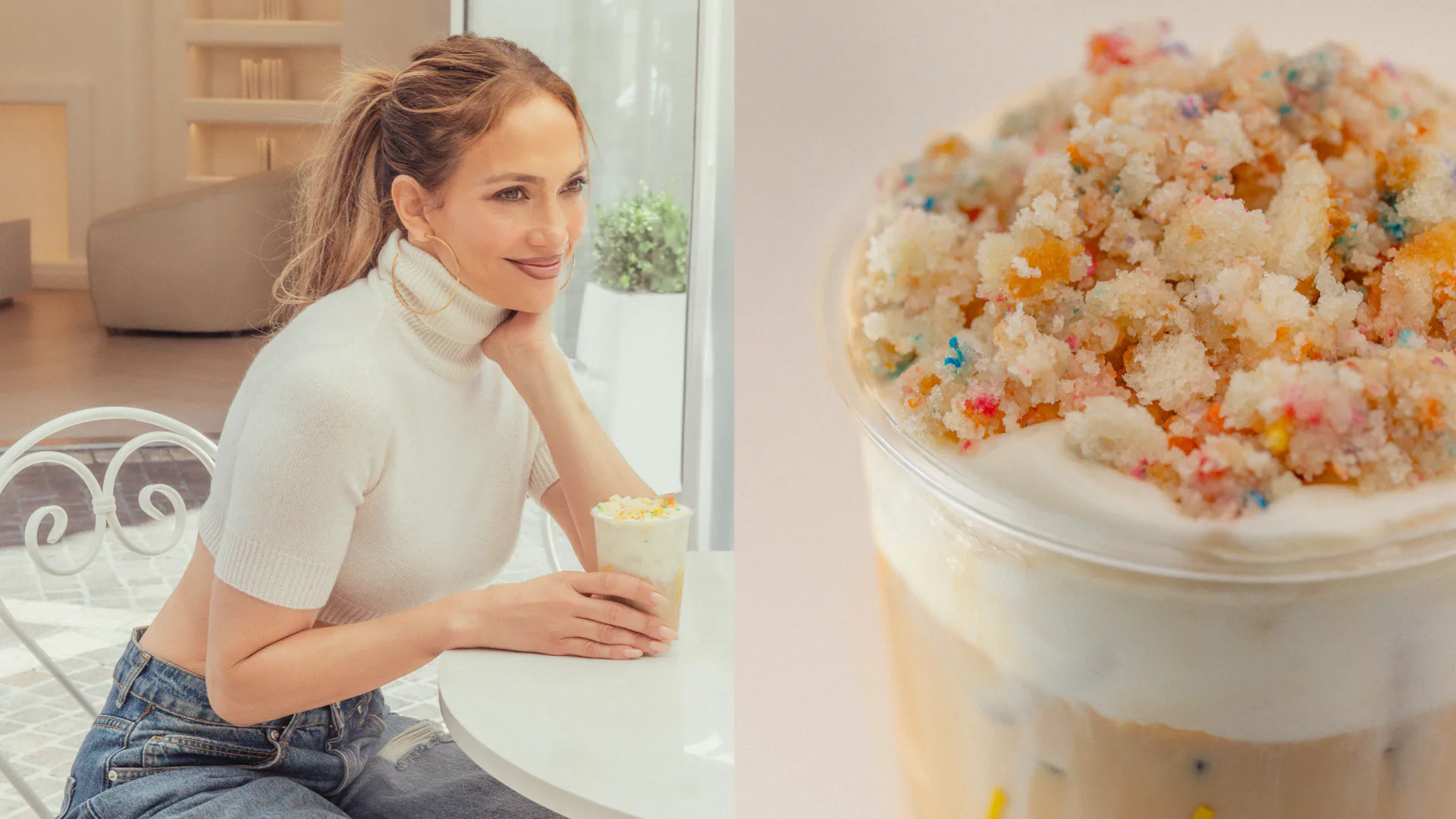 I Tried Jennifer Lopez's Birthday Cake Latte At La La Land Cafe