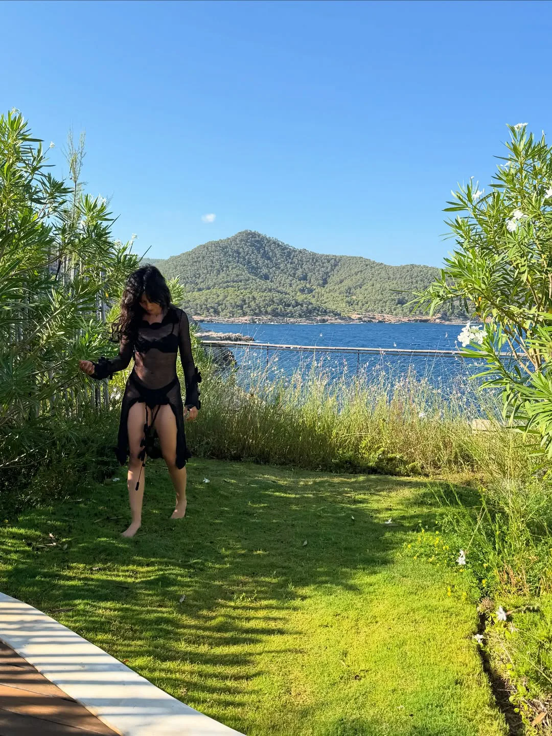 Camila Cabello Wore A Sheer Black Dress & Bikini At The Beach