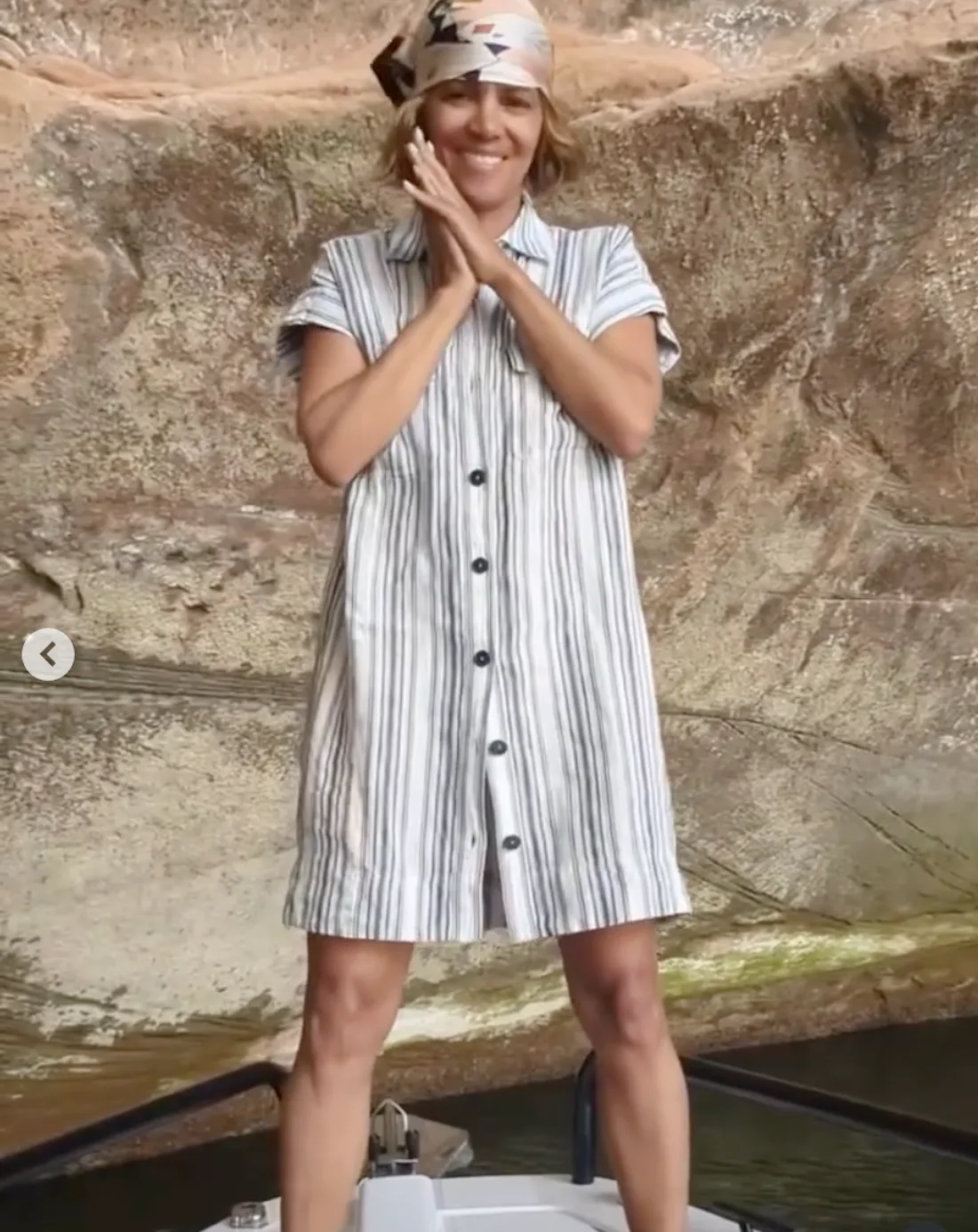 Halle Berry Wore A Strapless Bikini While Vacationing In Lake Powell