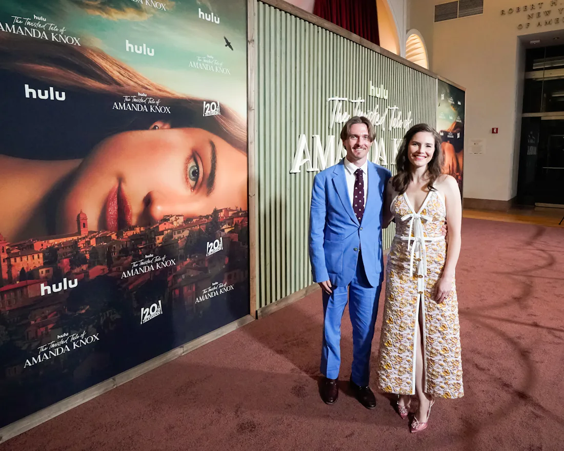 Raffaele Sollecito & Amanda Knox Reunited At 'Twisted Tale' Premiere