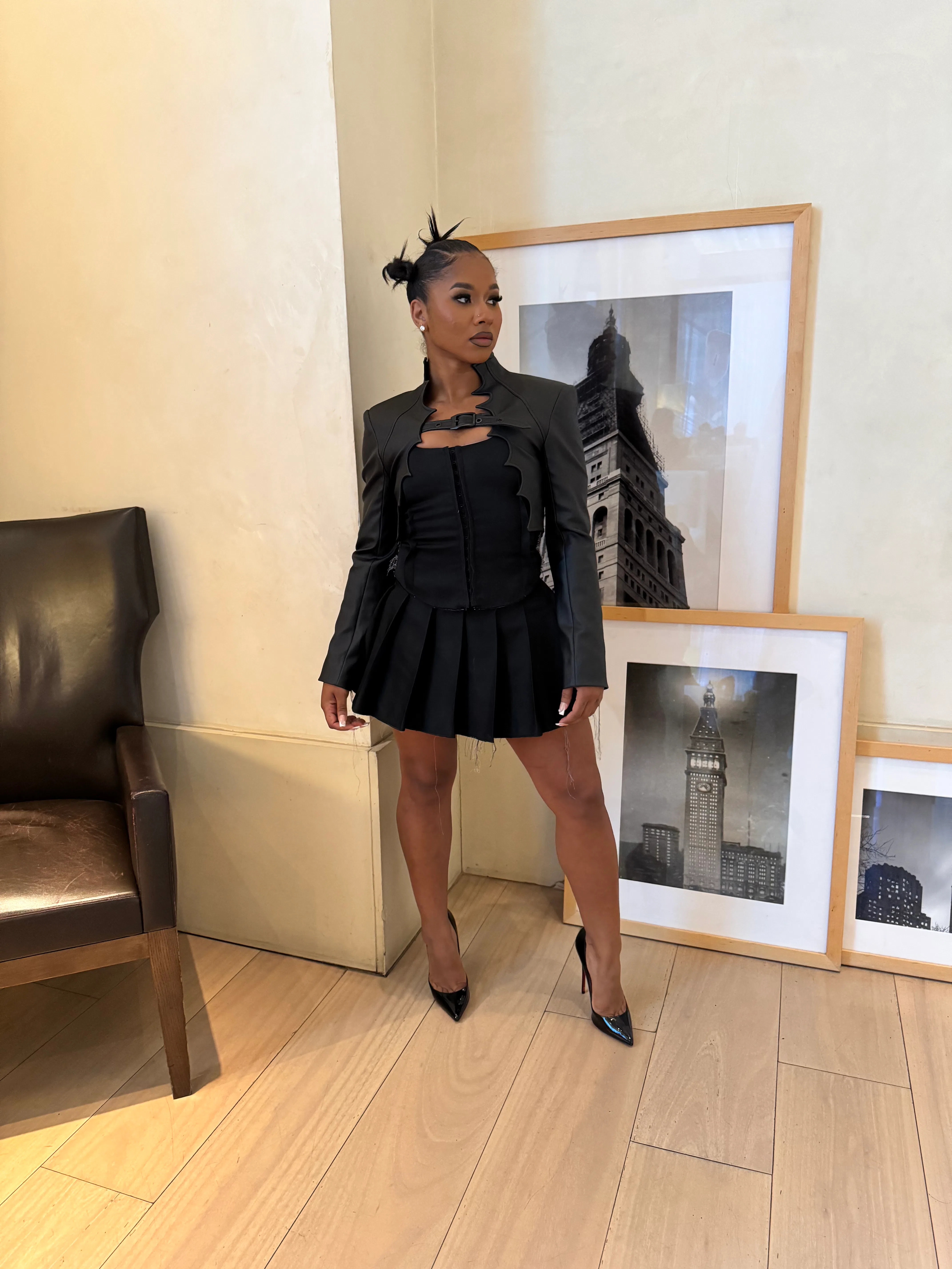 Jordan Chiles Gets Ready For Simkhai's NYFW Show