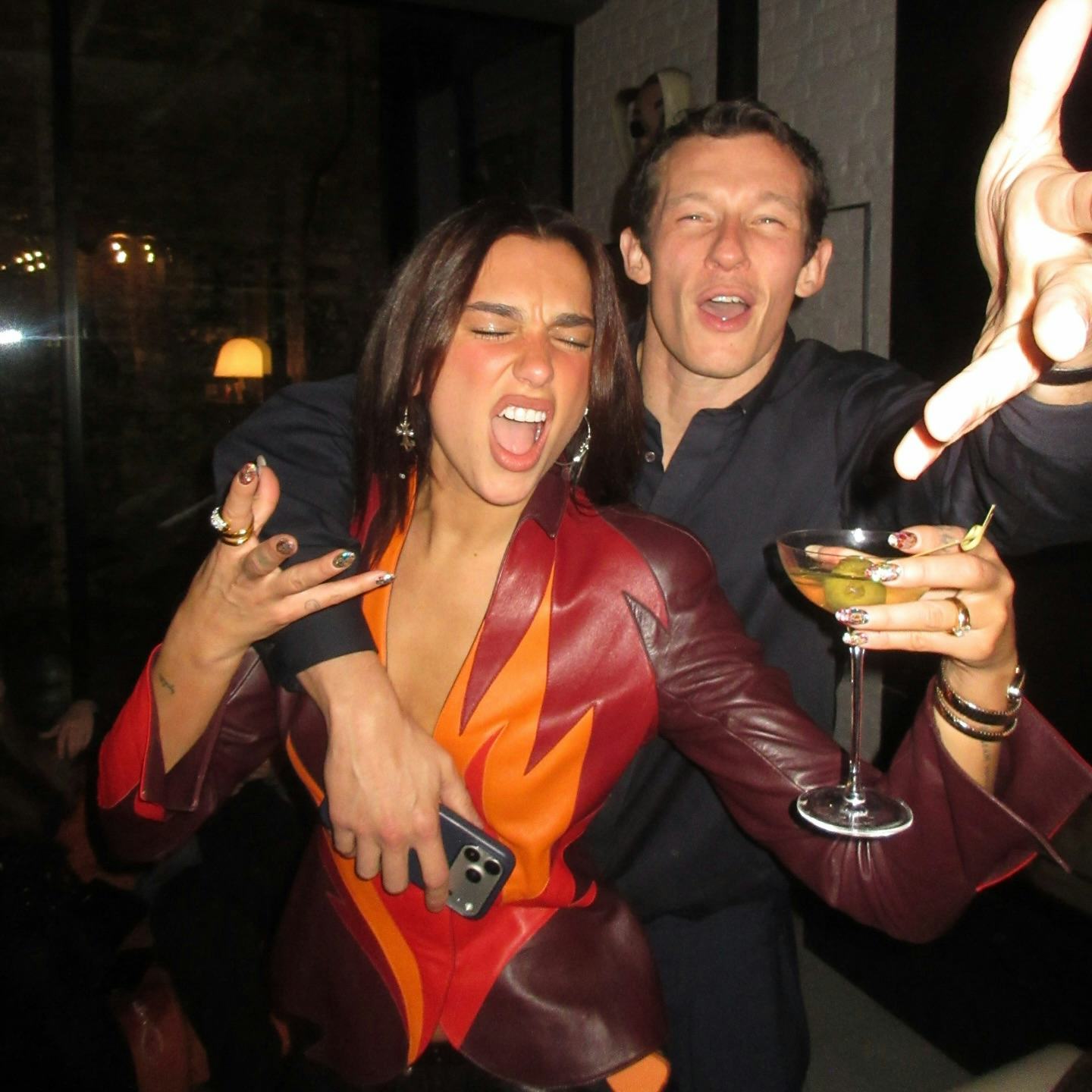 Dua Lipa Rang In 2026 In A Fiery Plunging Top & Teeny Hot Pants