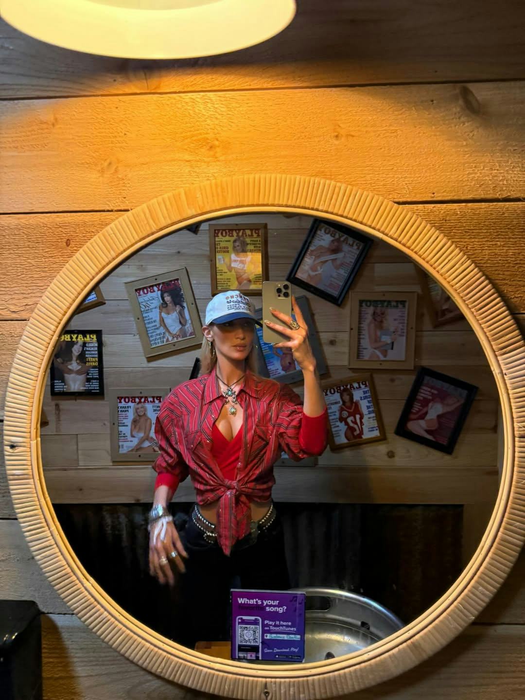 Bella Hadid’s Plunging Wrap Top Is Peak Balletcore