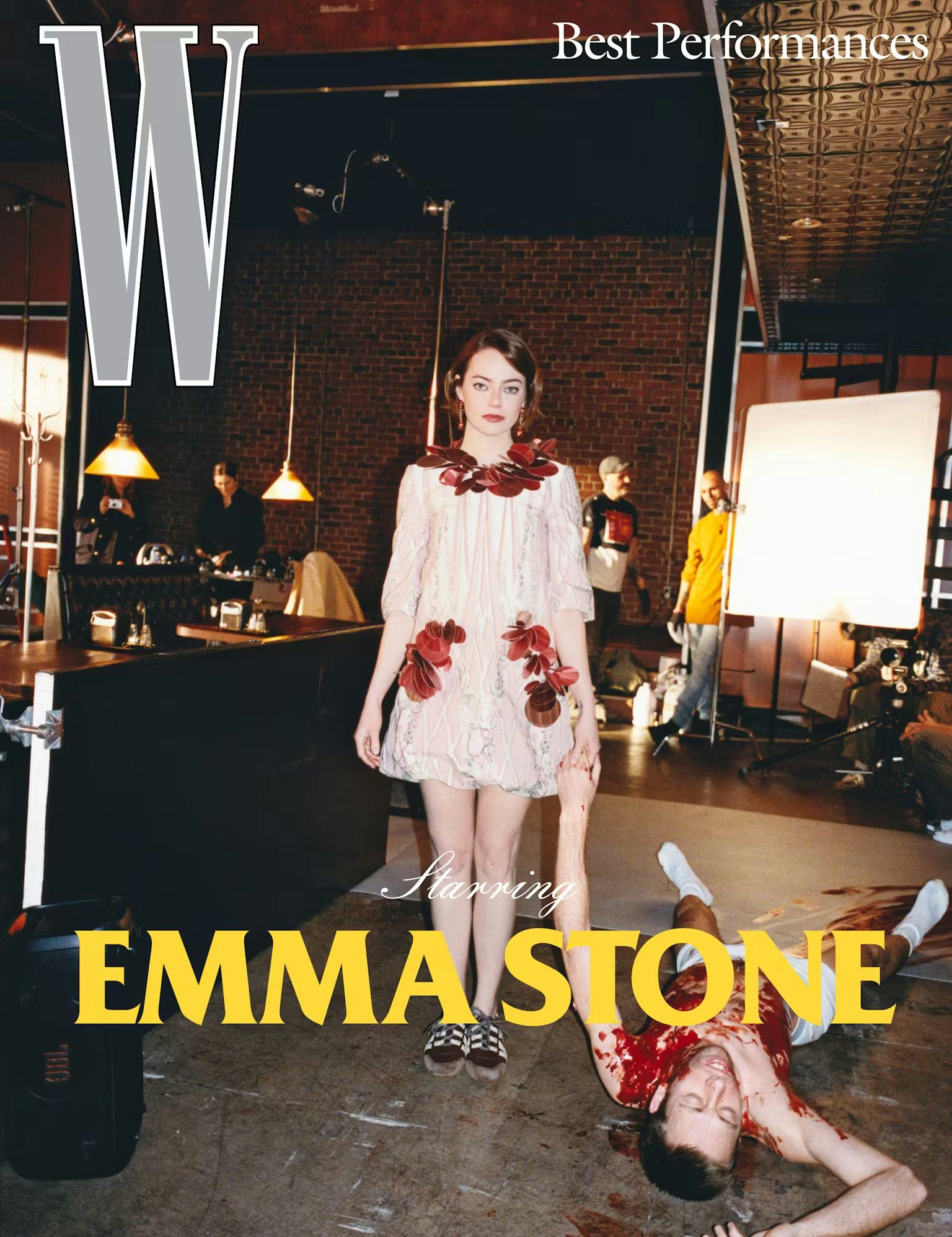 Emma Stone Wore A Mini LWD For 'W's "Best Performances" Cover