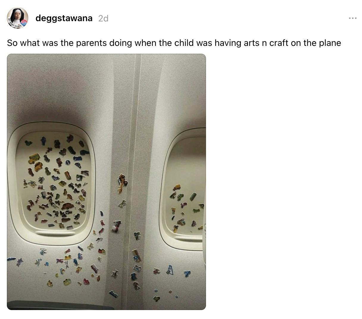 Parents Allegedly Left Kids' Stickers On An Airplane Wall & People Are ...