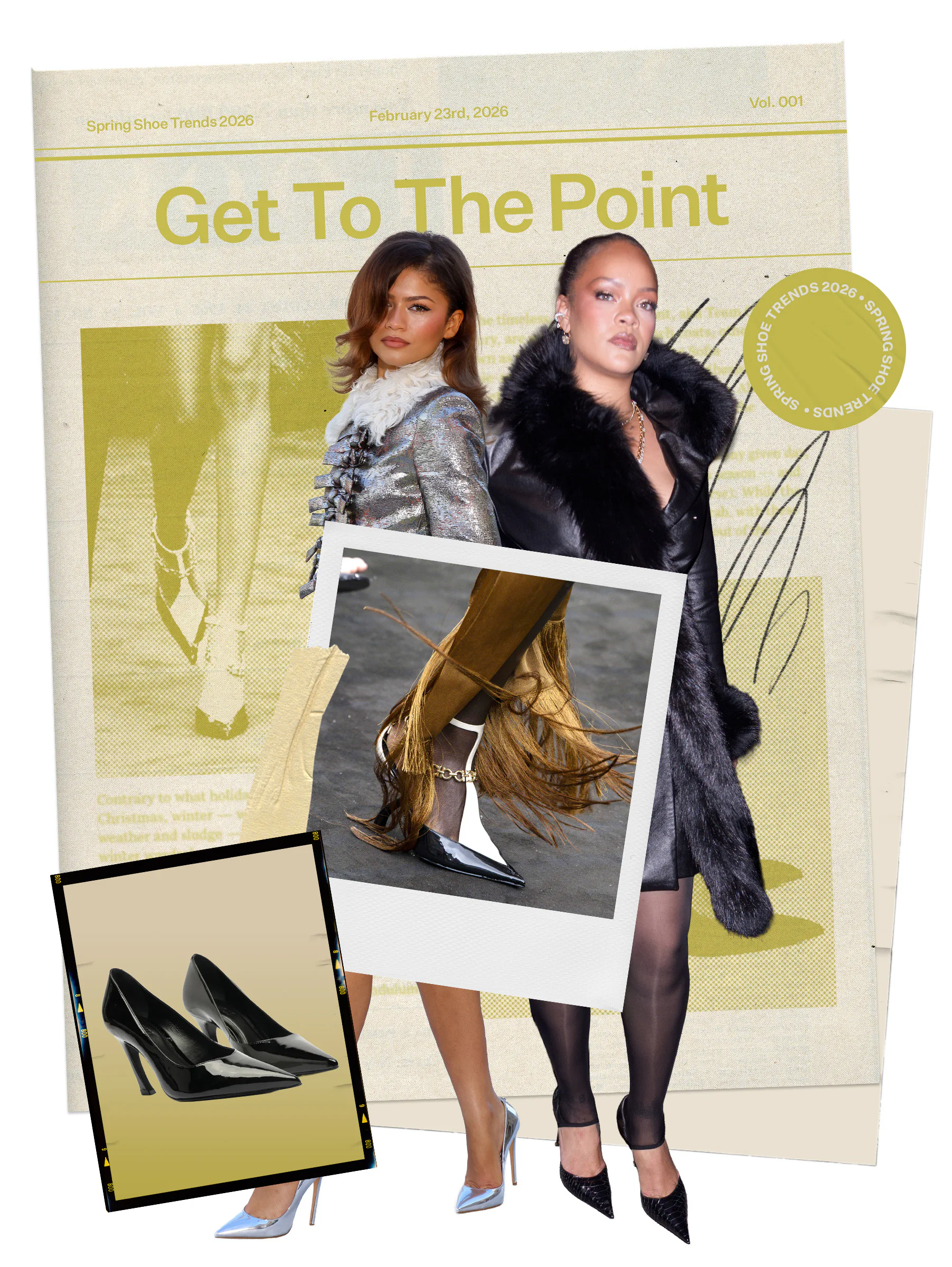 Spring 2026's Top Shoe Trends Include Peep-Toes, Thongs, & Lace-Ups