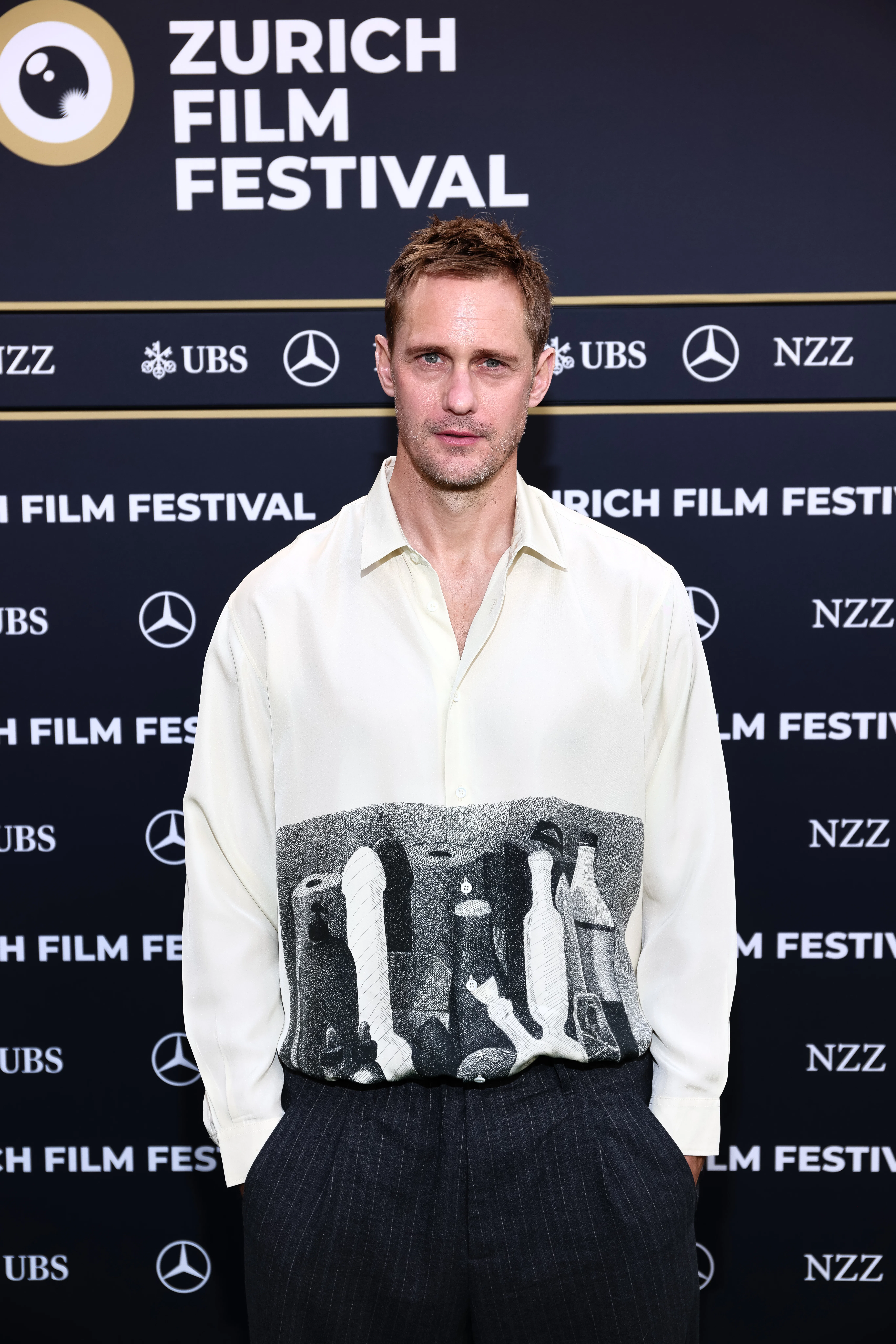 Alexander Skarsgård's 'Pillion' Press Tour Changed Men's Fashion for ...