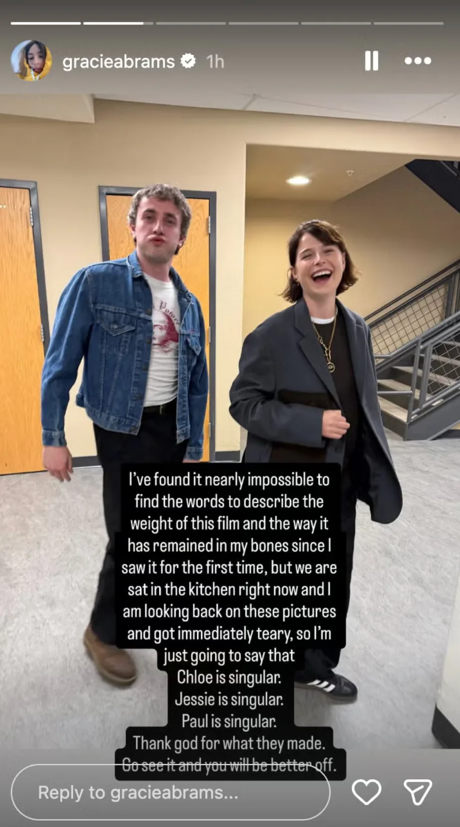 Paul Mescal and Gracie Abrams Turn the 2026 Oscars into Date Night