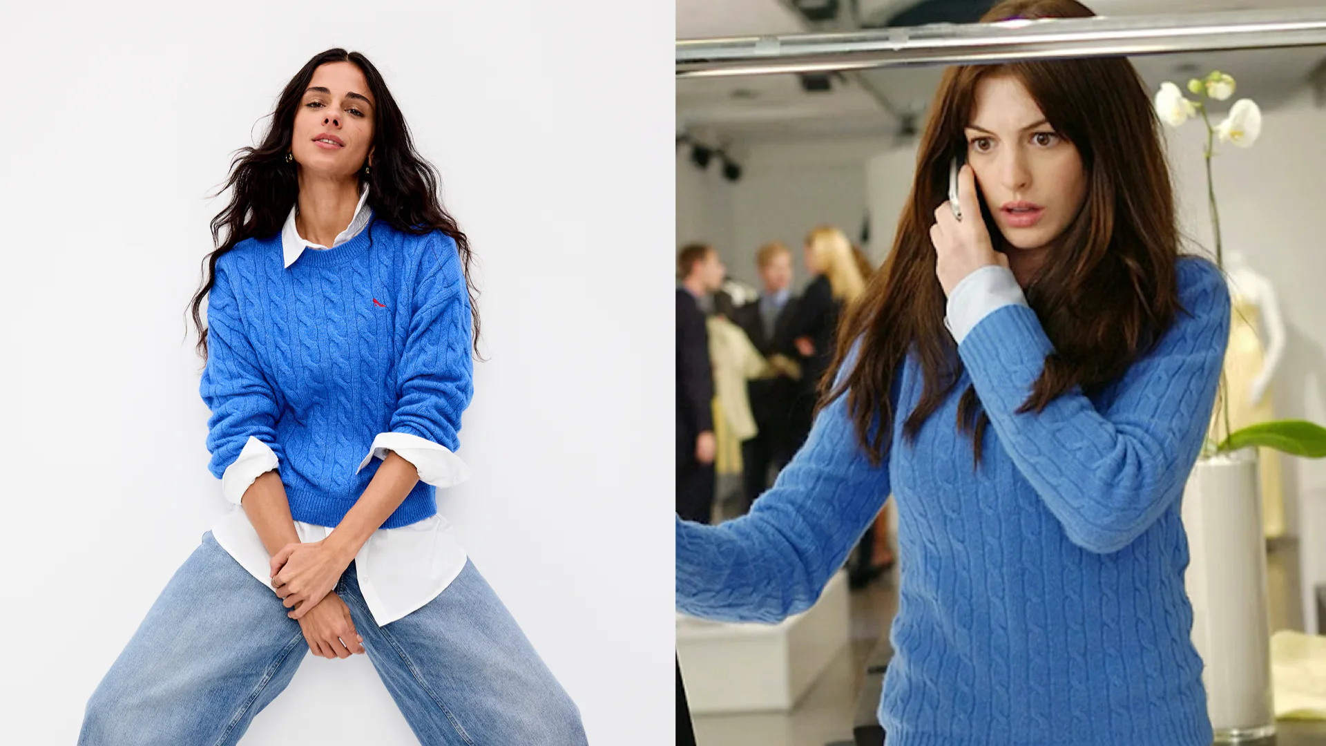 Old Navy's 'Devil Wears Prada' Line Includes A Cerulean Blue Sweater