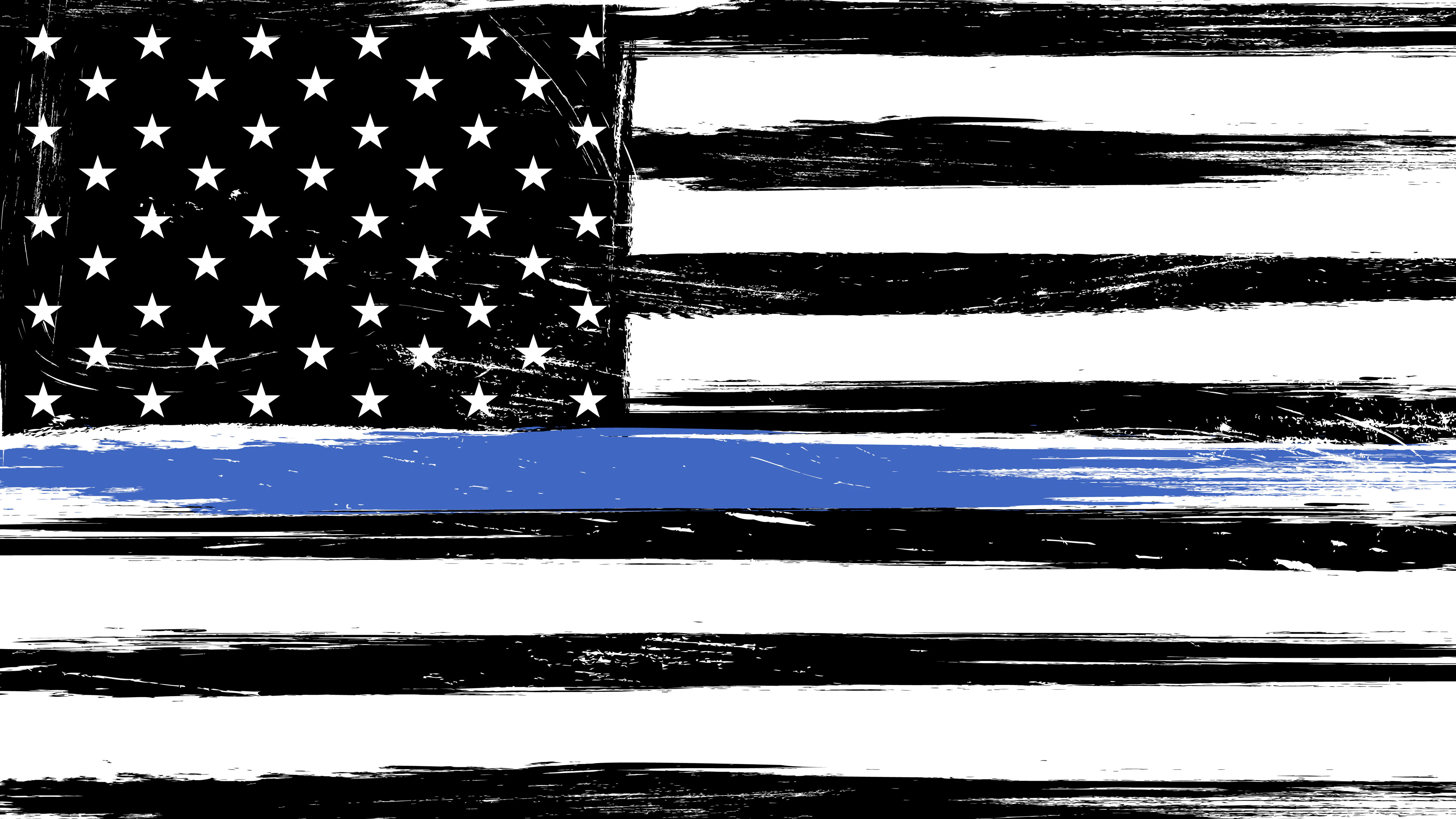 The short, fraught history of the “thin blue line” American flag