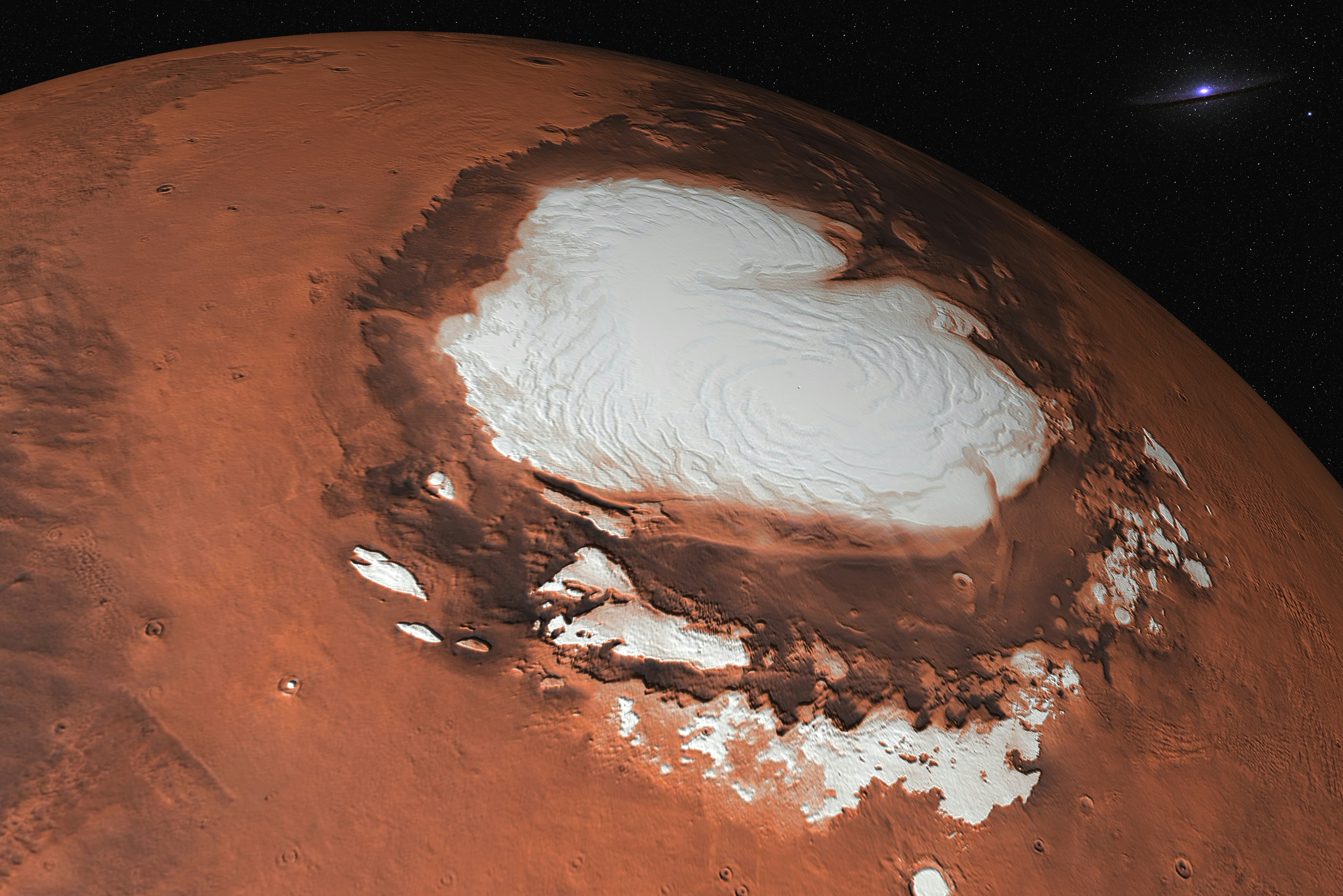 Here’s what Mars would look like covered in water