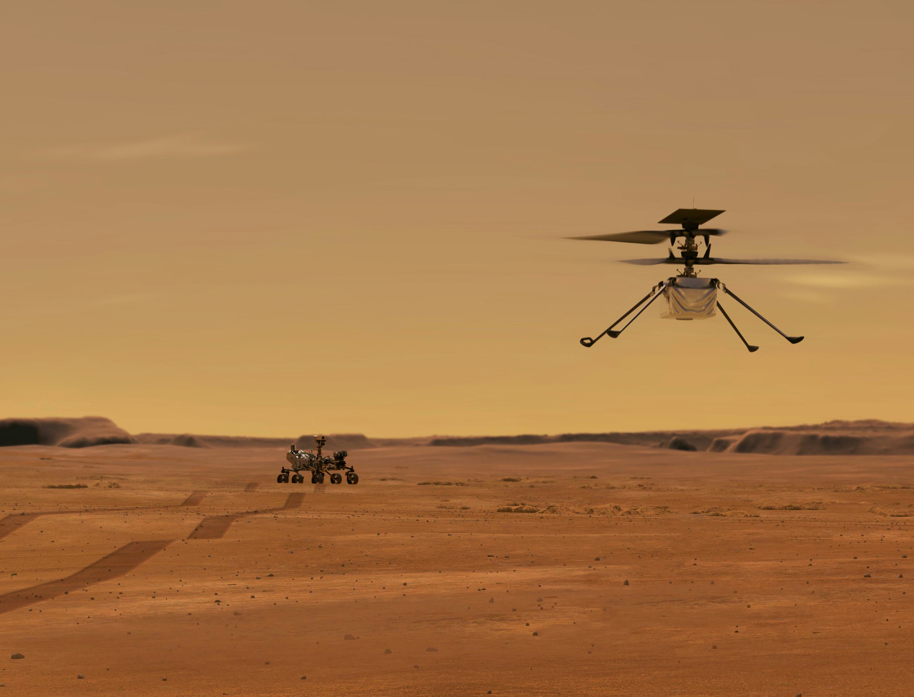 Look: Mars helicopter 10th flight sets a new "aerial record"