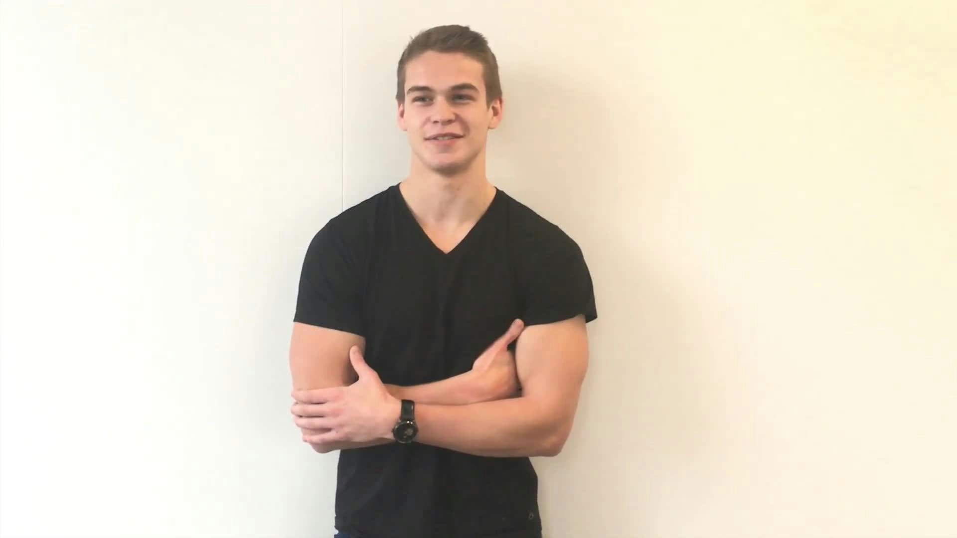 Calvin Klein Underwear Model Mitchell Slaggert Is Dressed by His Girlfriend