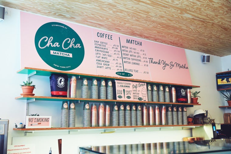 A New Matcha Bar Made of Instagram Dreams