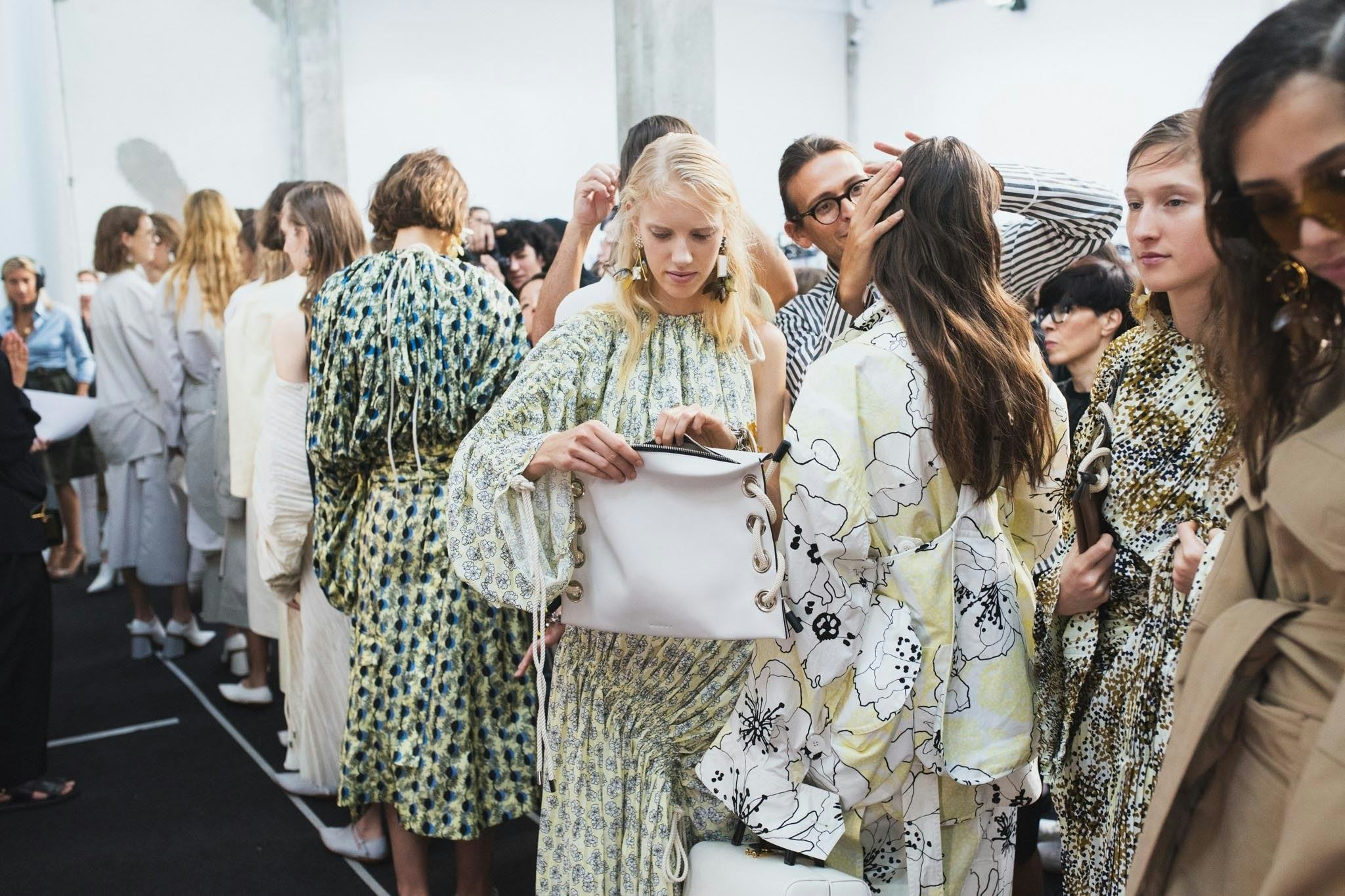 Go Backstage at the Vivid, Retro Marni Spring 2017 Show at Milan ...
