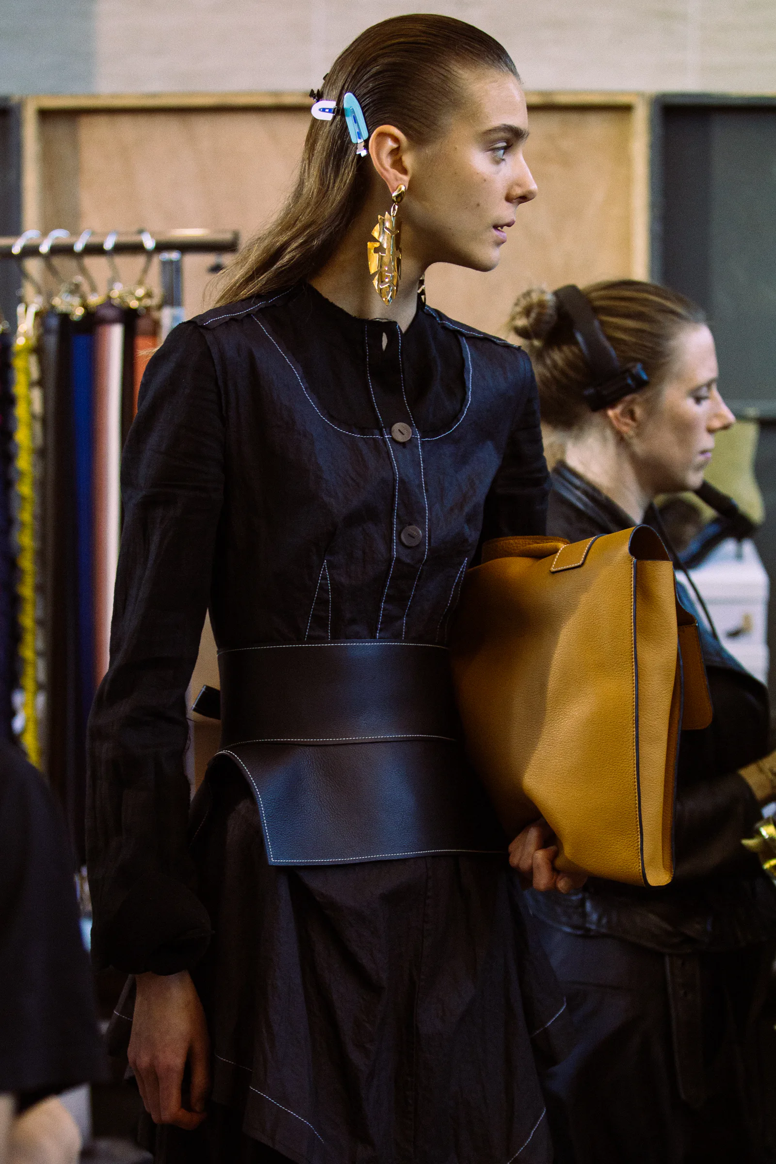 Jonathan Anderson Forecasts Loafers with Socks and Carpet Bags at Loewe ...