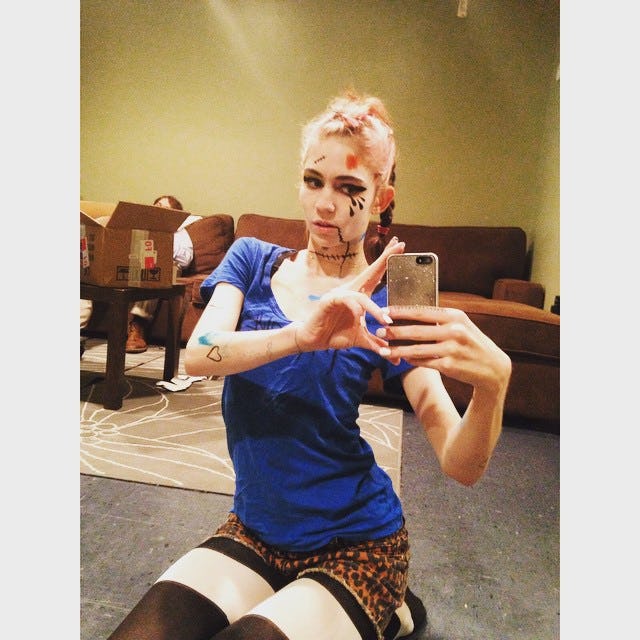 Grimes’s Most Daring Beauty Looks