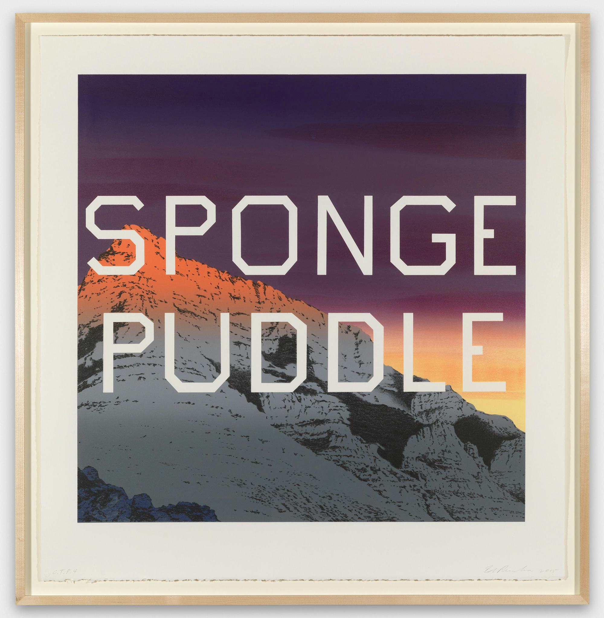 High Art: Ed Ruscha’s Mountain Prints Head For the Alps