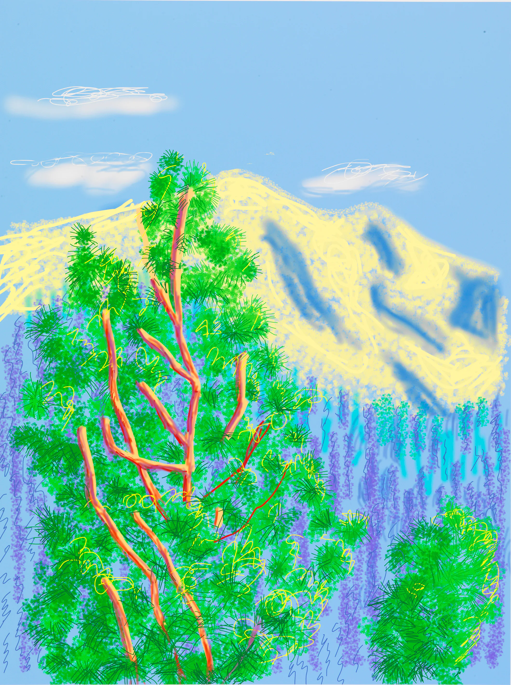 Yosemite, Sent From David Hockney’s iPad
