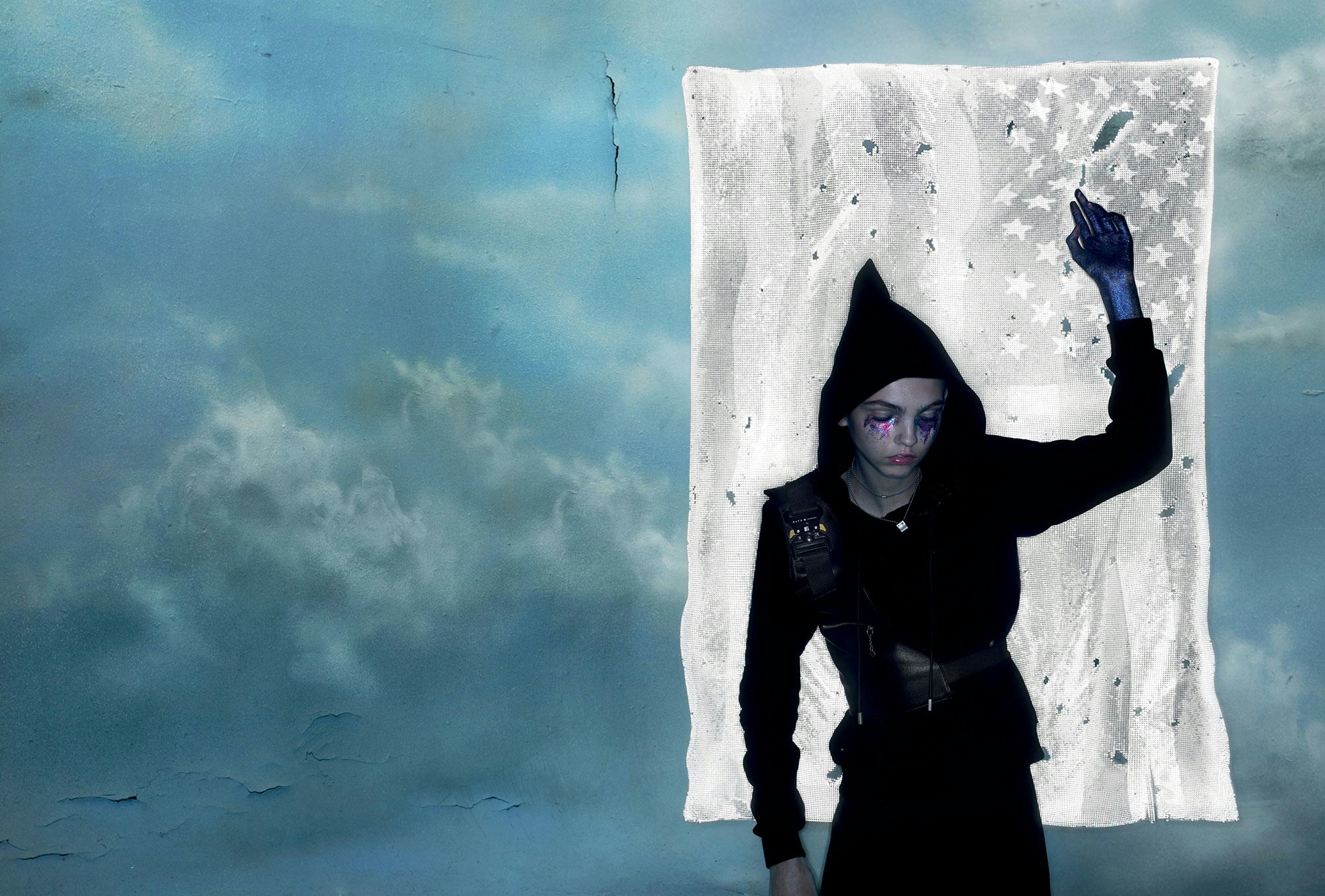 Molly Bair Gets in Your Face for Alyx Spring 2016 by Nick Knight