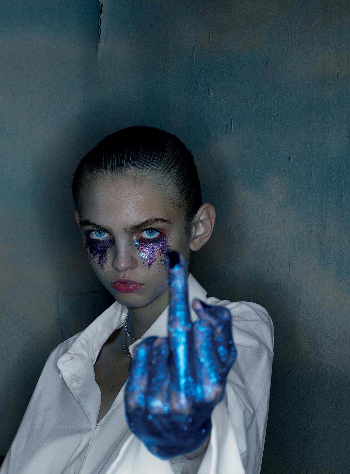 Molly Bair Gets in Your Face for Alyx Spring 2016 by Nick Knight