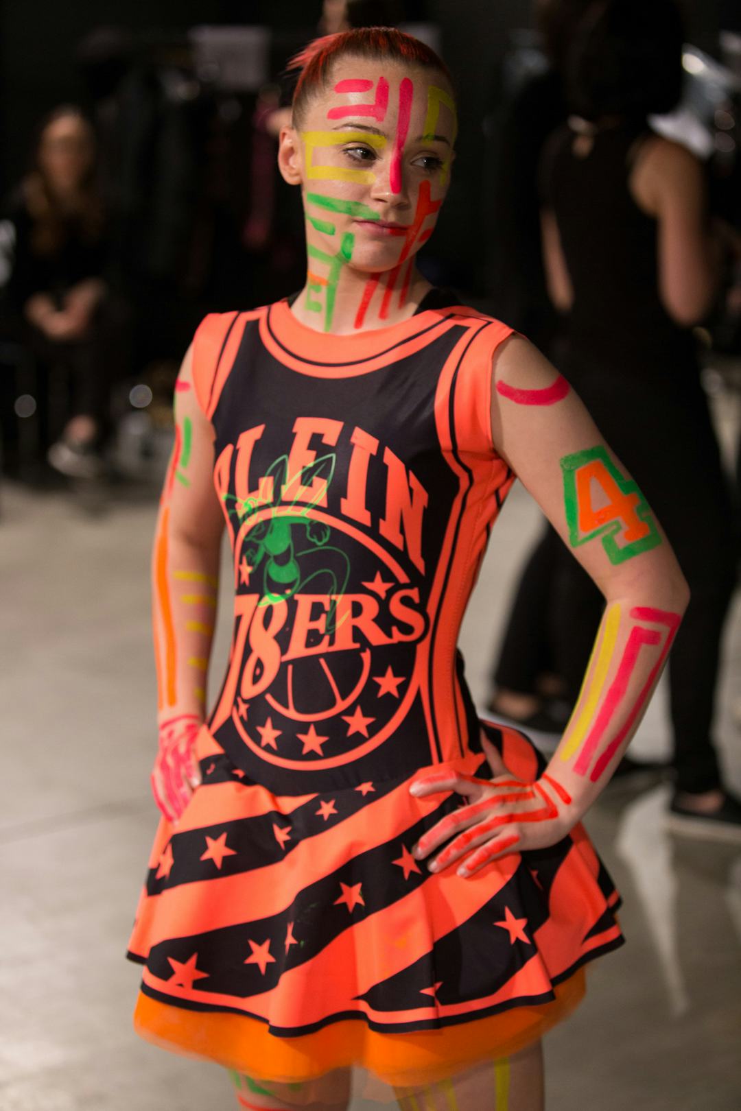 Flashy Ballers Backstage at Philipp Plein Spring 2017