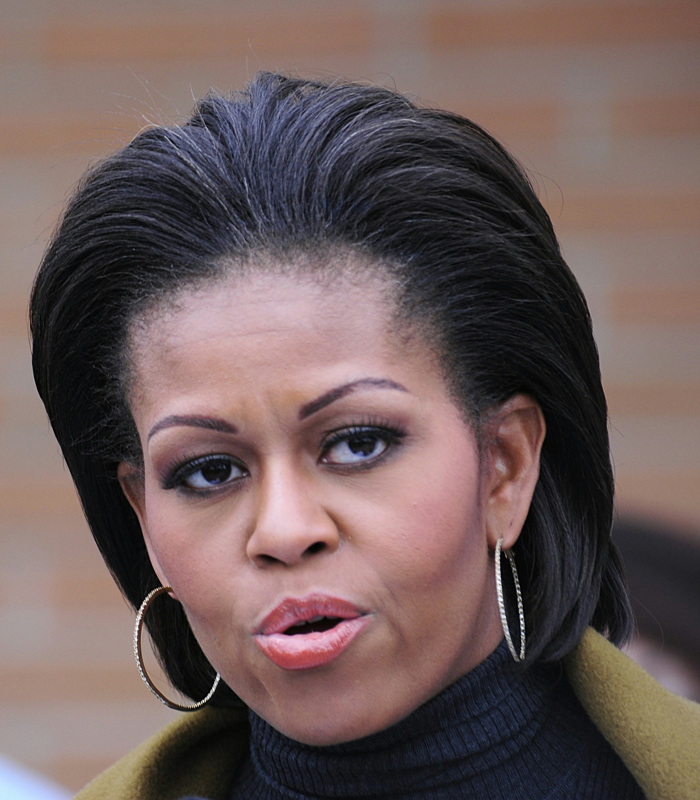Michelle Obama and Her Hair: Celebrating Eight Years of Bangs, Curls ...