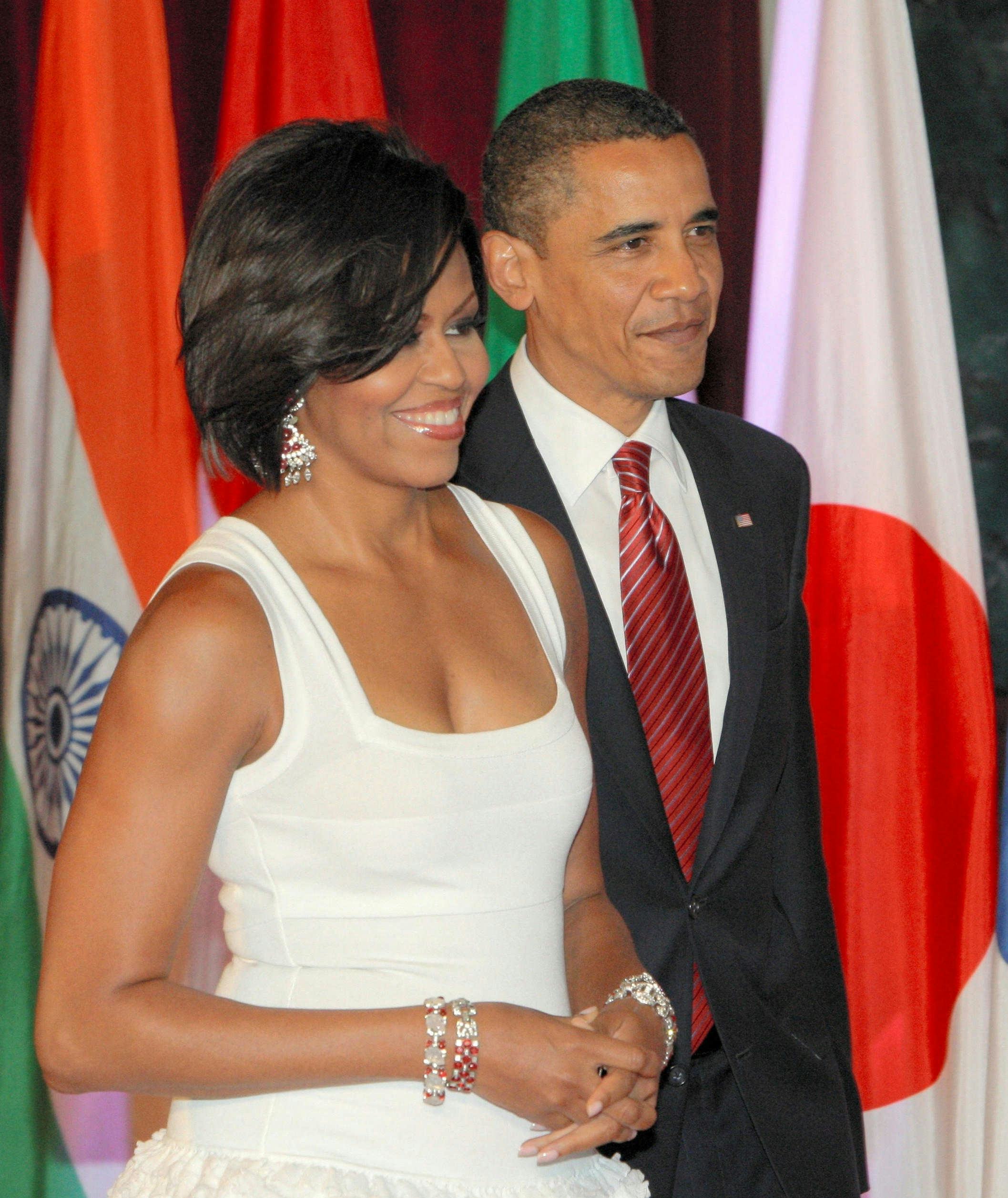 Michelle Obama and Her Hair: Celebrating Eight Years of Bangs, Curls ...