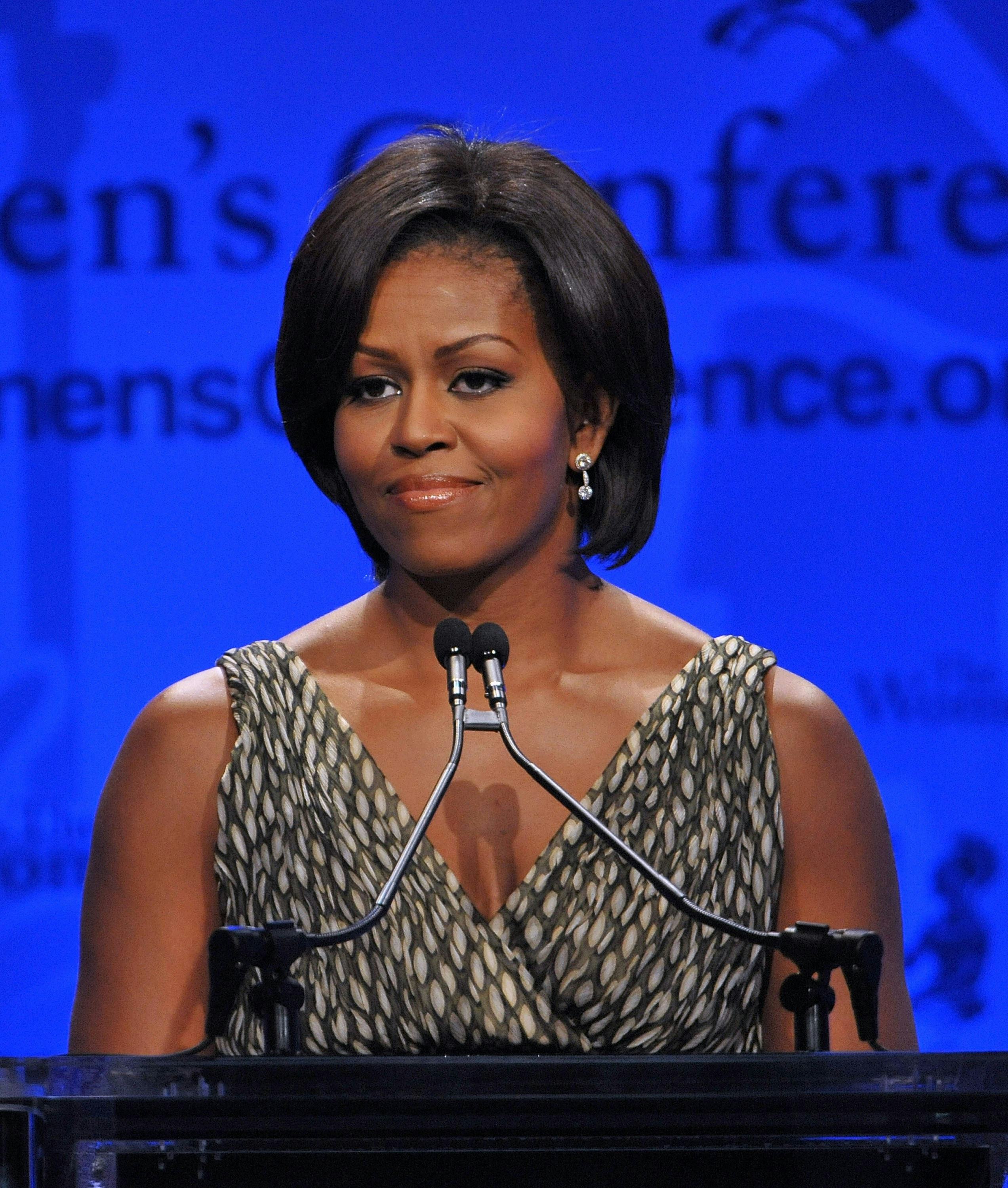 Michelle Obama and Her Hair: Celebrating Eight Years of Bangs, Curls ...