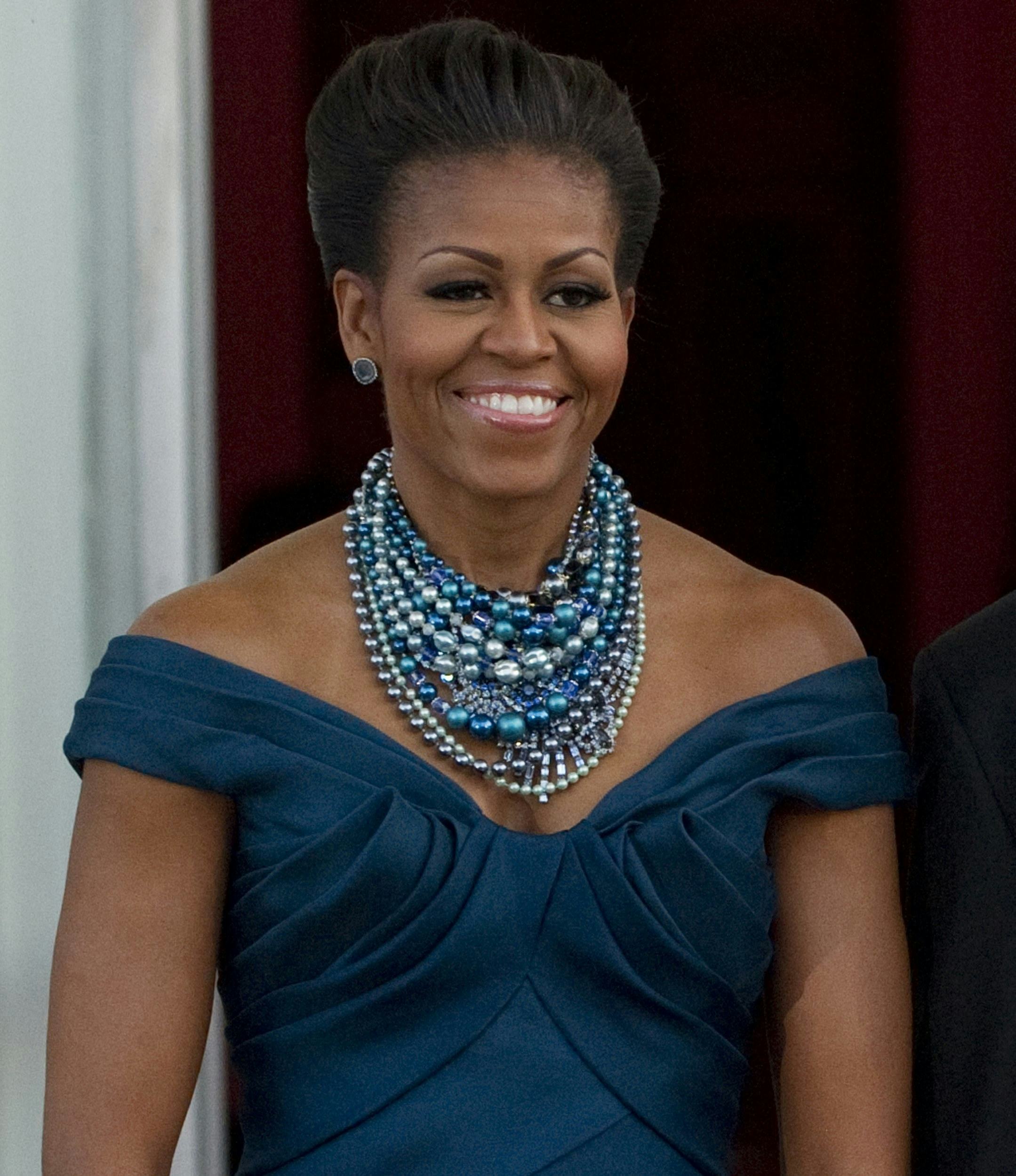 Michelle Obama and Her Hair: Celebrating Eight Years of Bangs, Curls ...