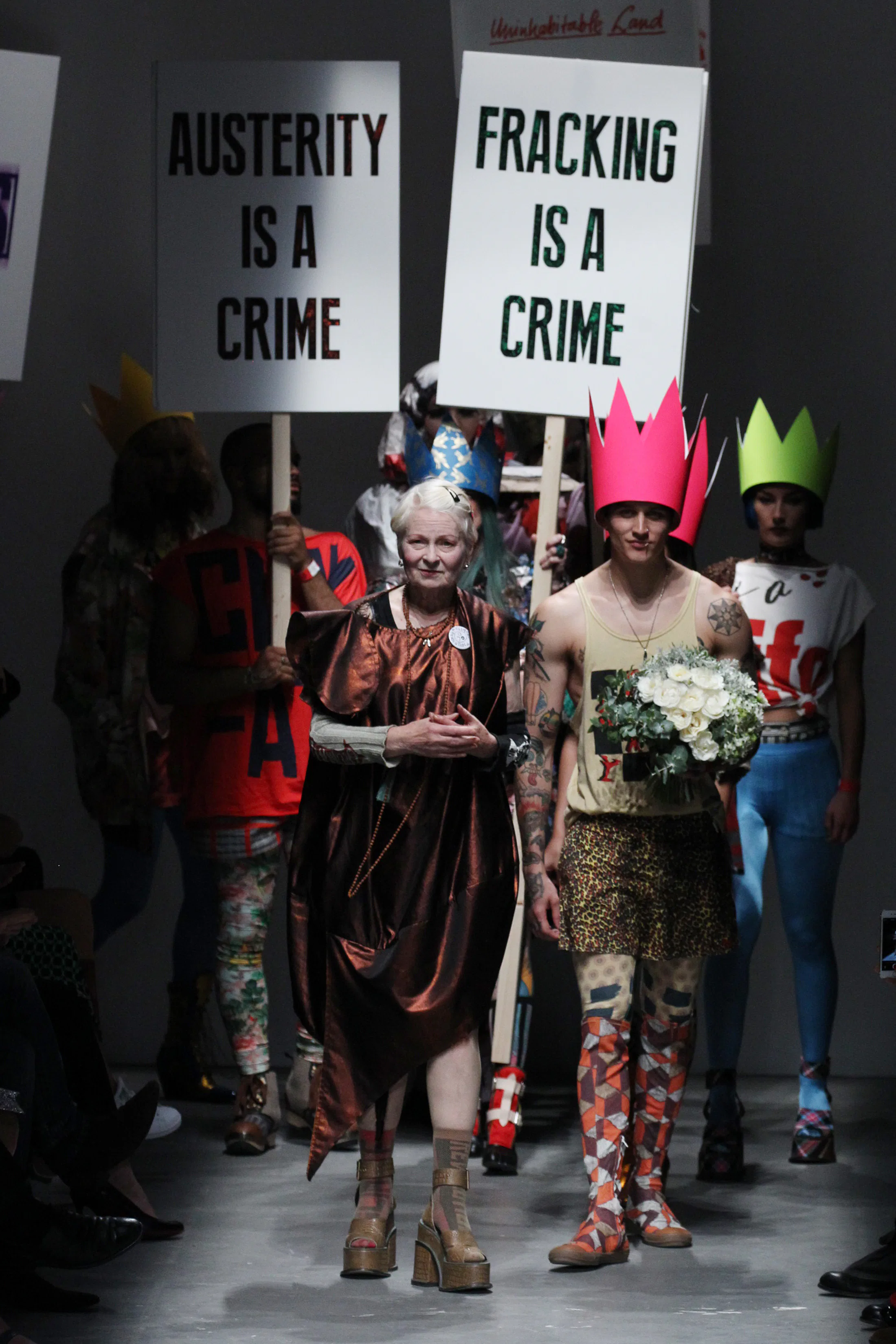 A Brief, Visual History of Politics on the Runway, From Vivienne ...