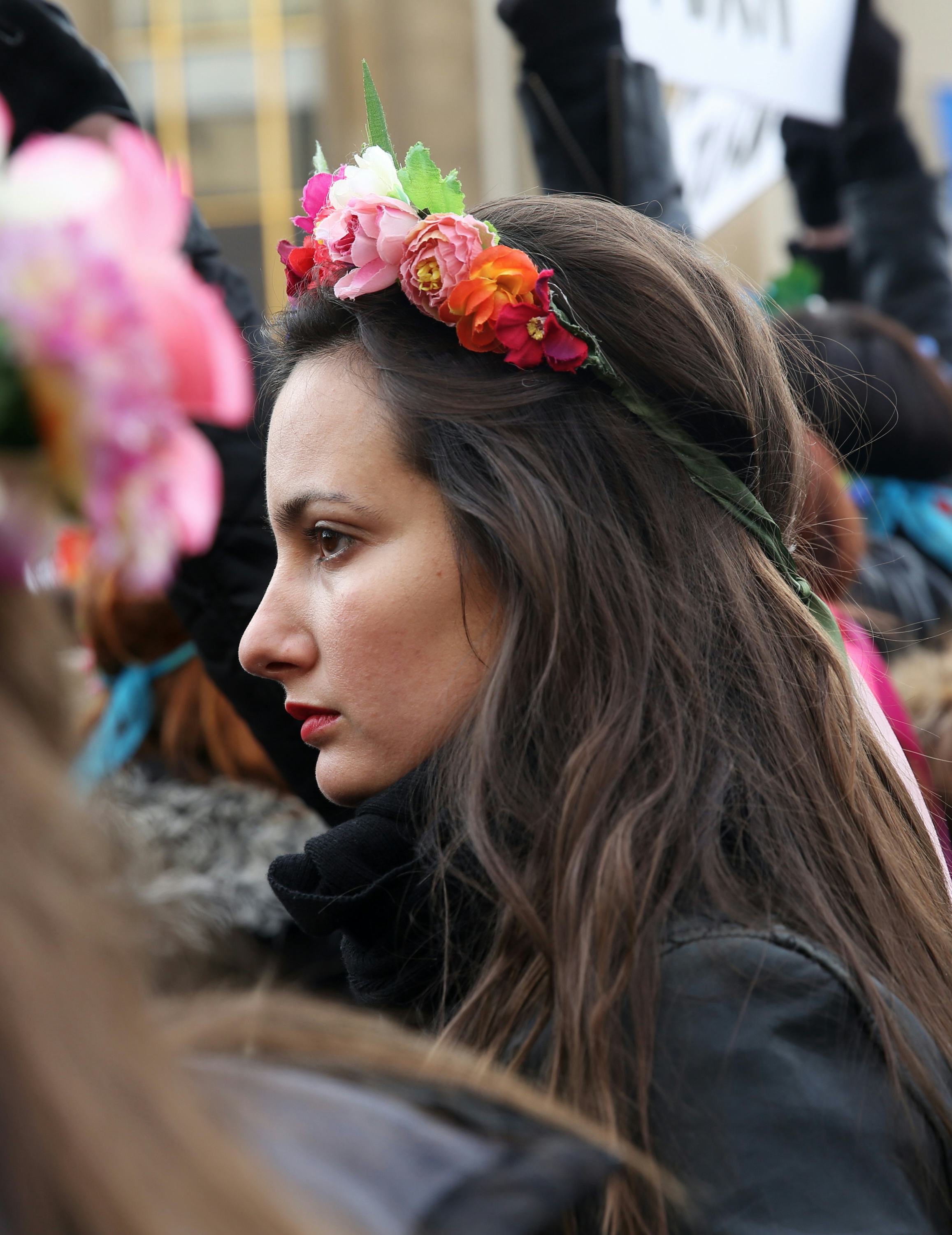 The Women’s March Takes Paris: See Photographs of Les Femmes Nasty