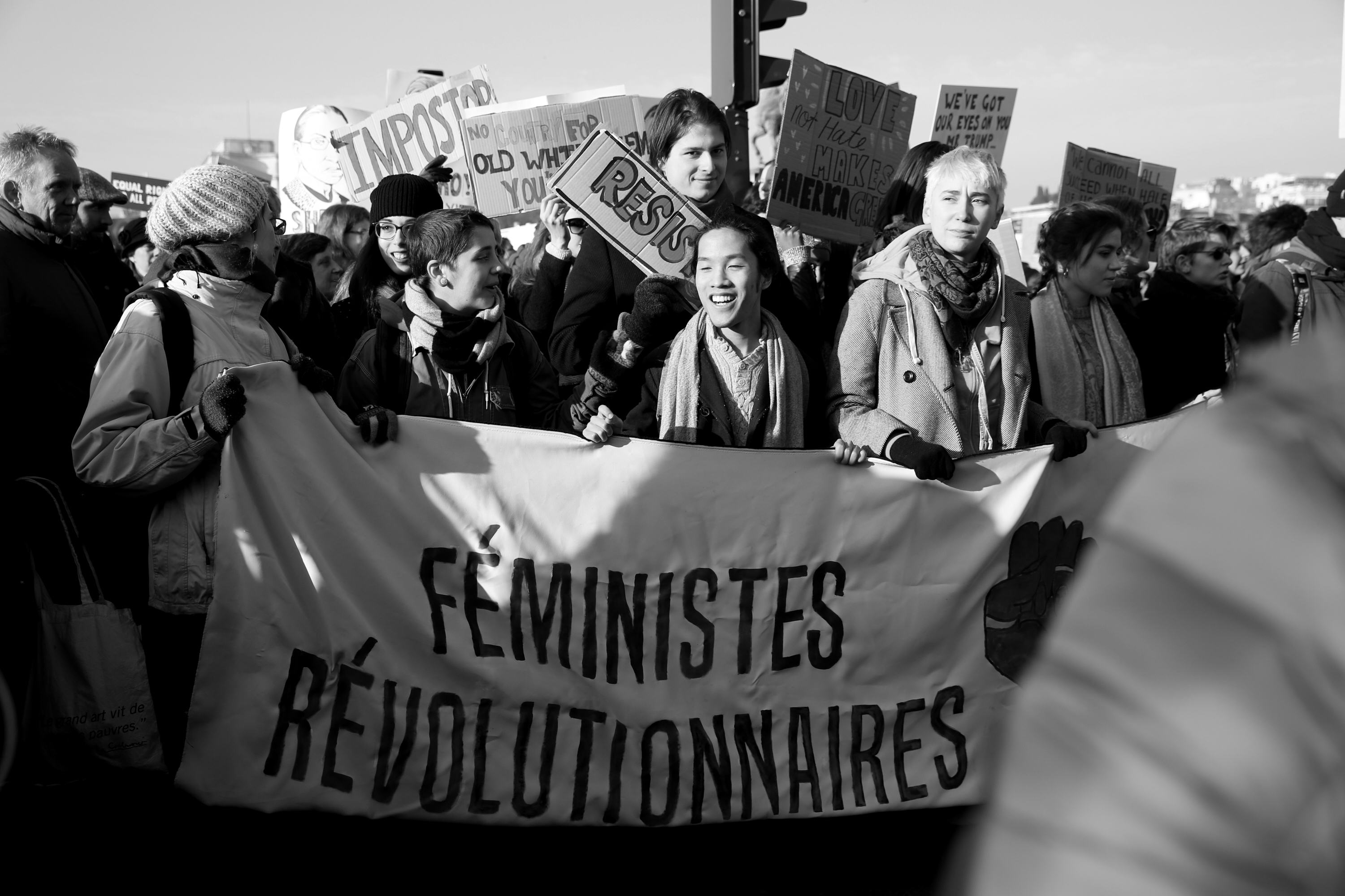 The Women’s March Takes Paris: See Photographs of Les Femmes Nasty