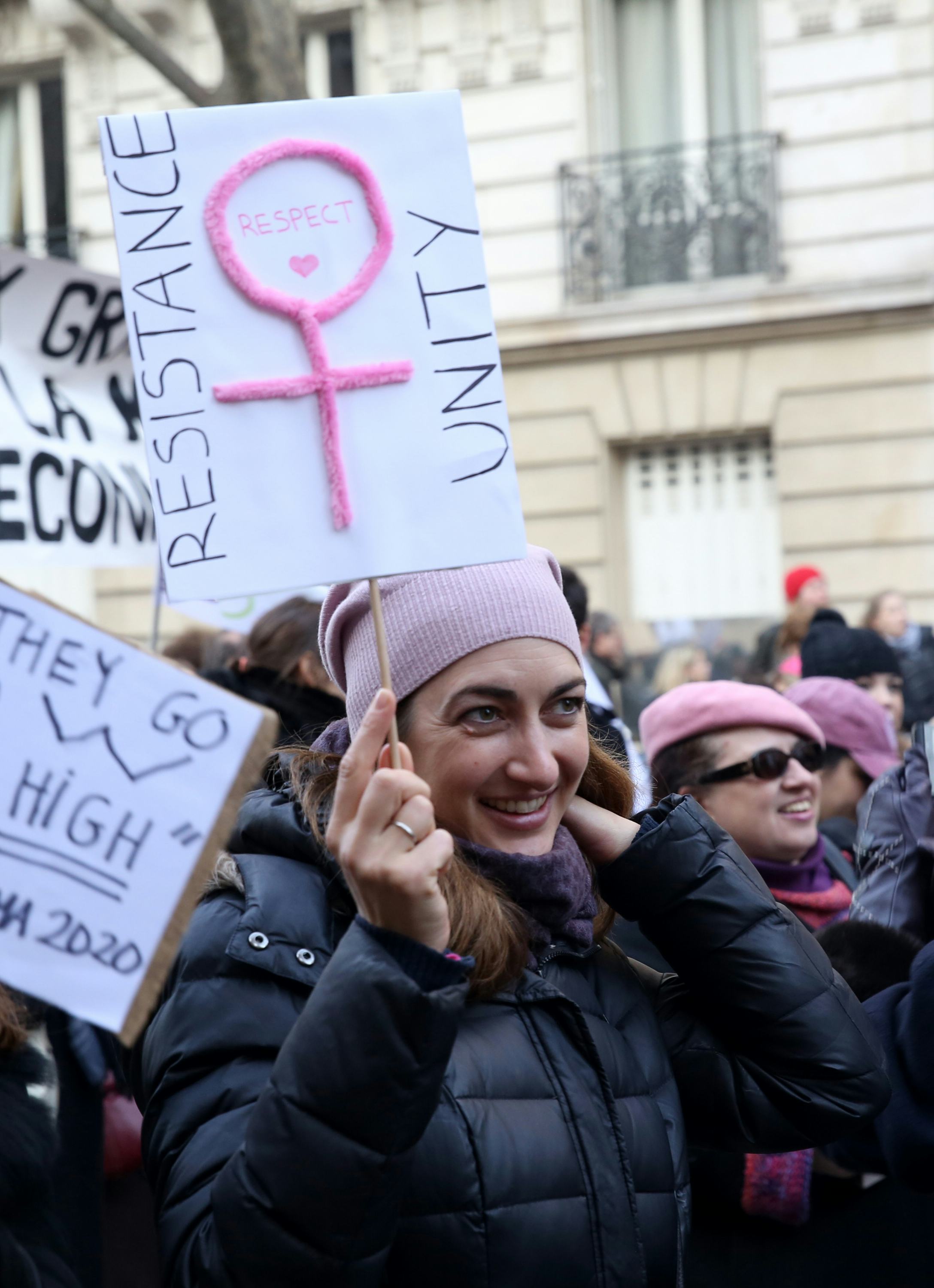 The Women’s March Takes Paris: See Photographs of Les Femmes Nasty