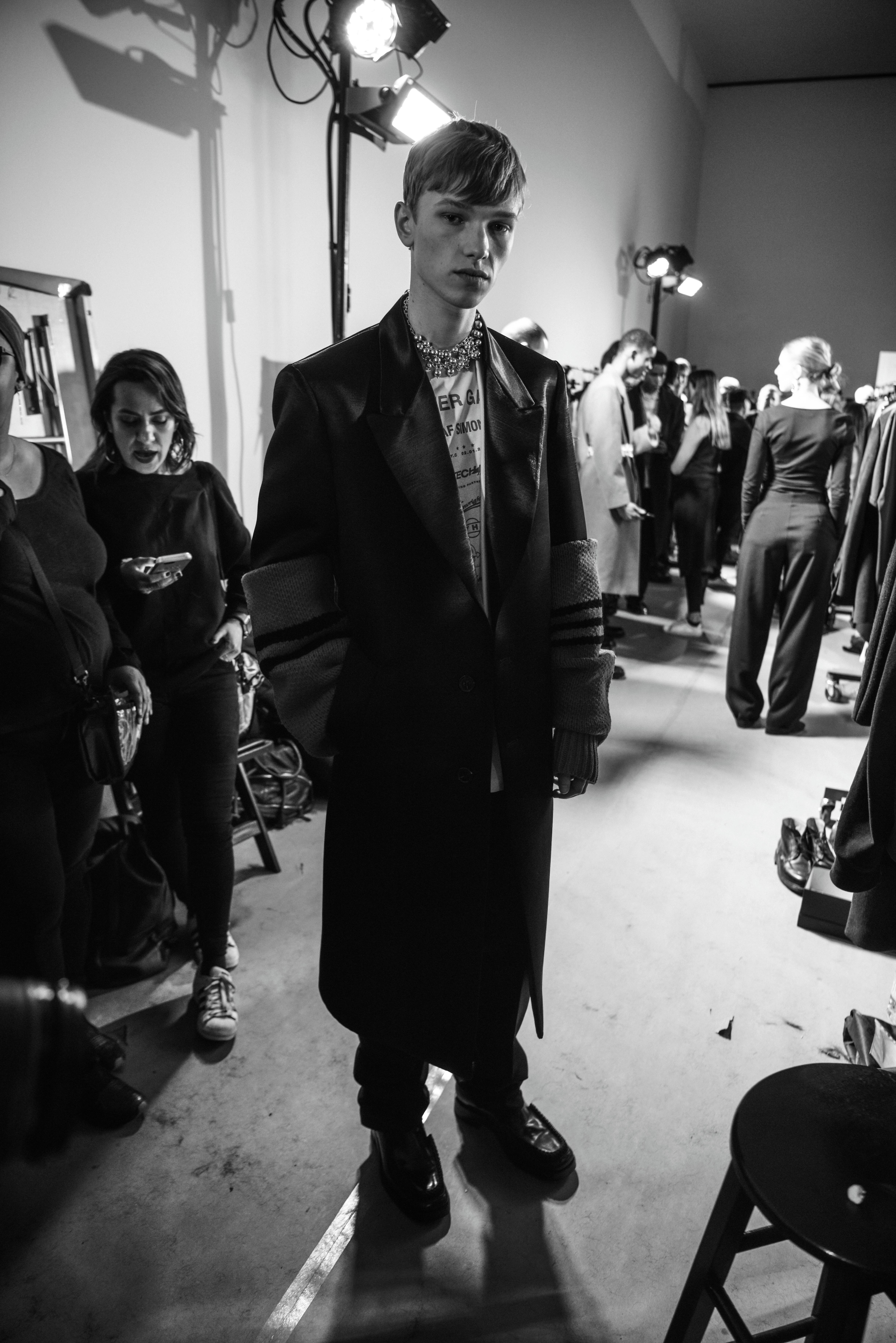 Raf Simons Arrives in New York: Backstage and Inside His Fall 2017 Show