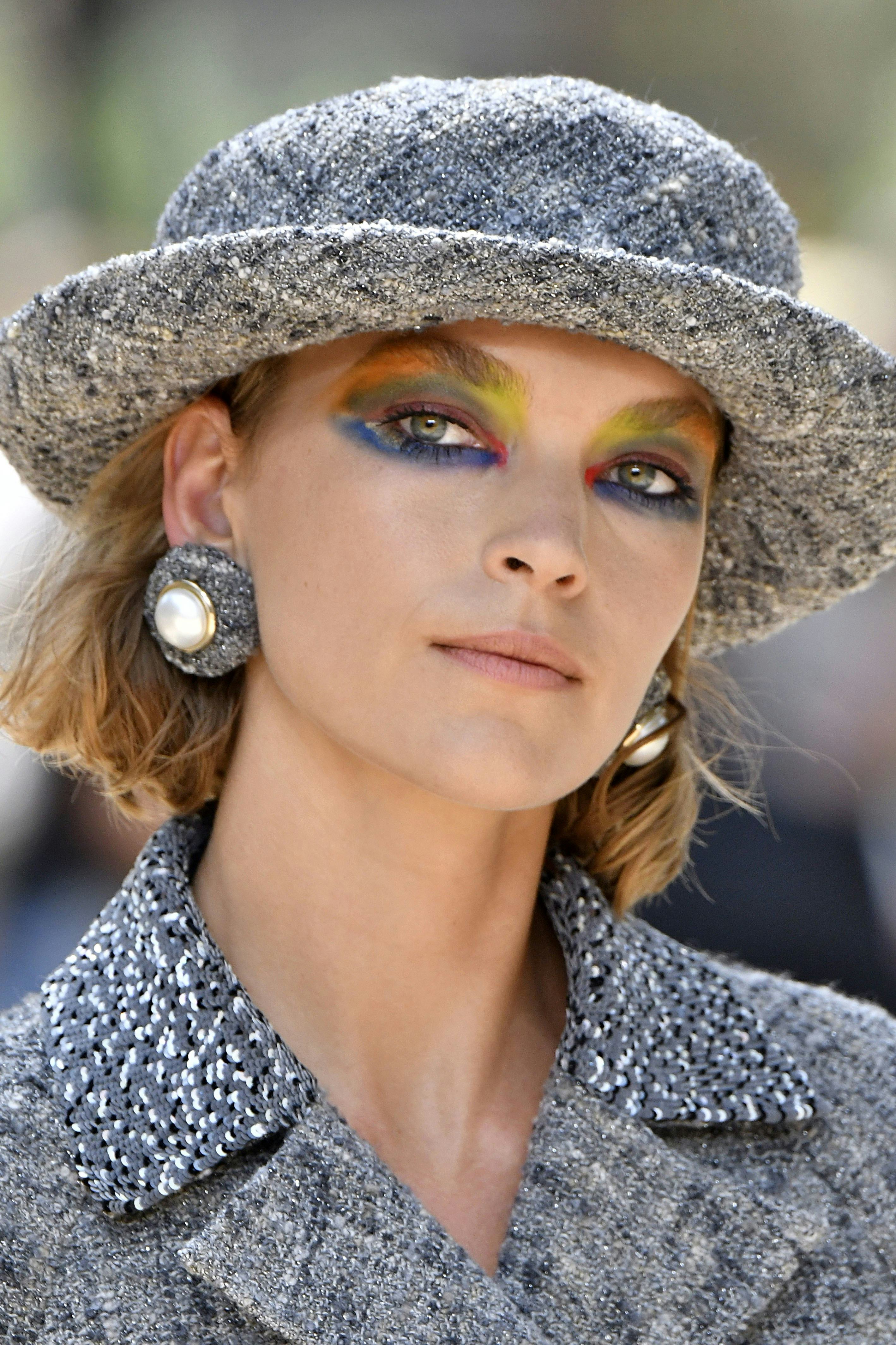 A Brief History of Chanel’s Daring Use of Colorful, Eccentric Makeup on ...