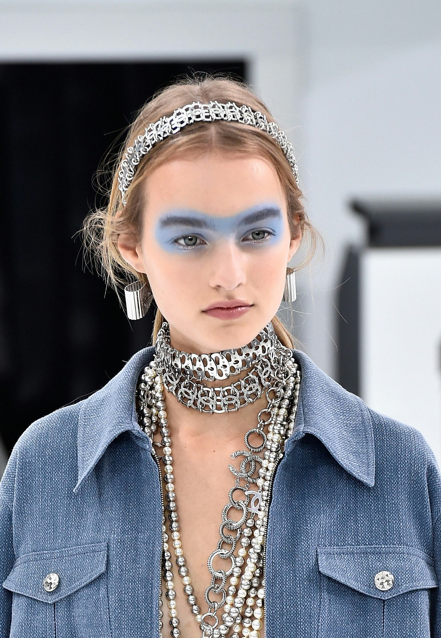 A Brief History of Chanel’s Daring Use of Colorful, Eccentric Makeup on ...