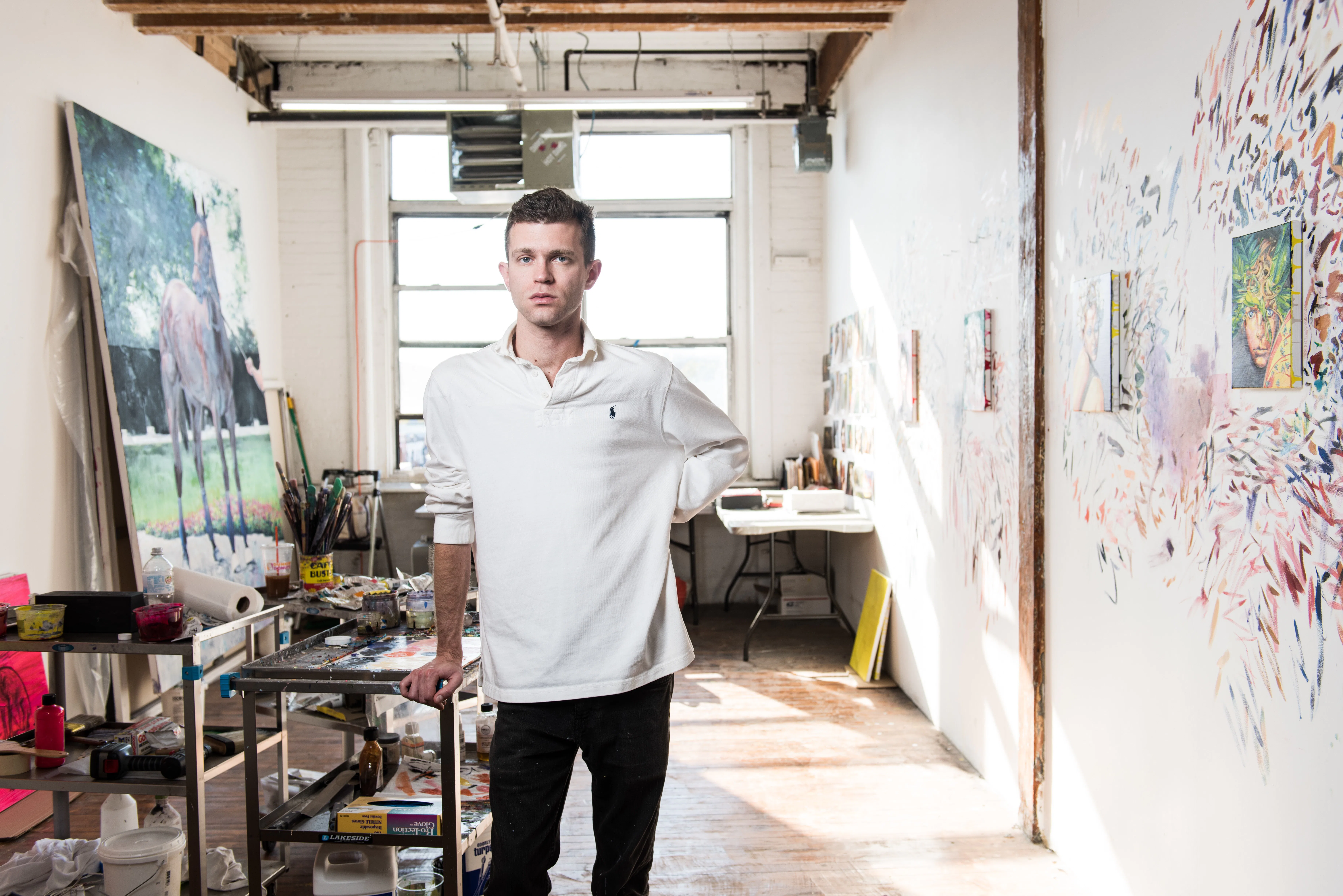 In the Studio with Sam McKinniss, the Unapologetic Painter of ...