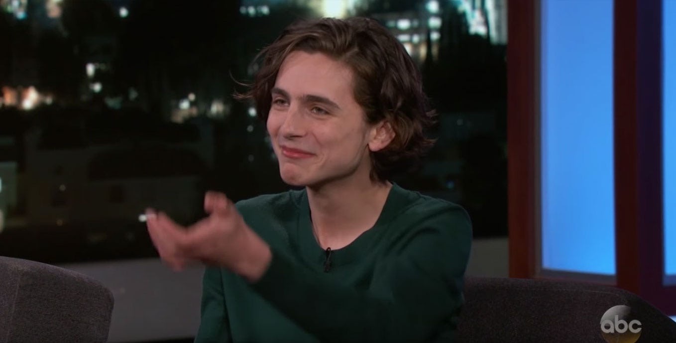 Timothée Chalamet Is Worried He’ll Never Outlive That Peach Scene