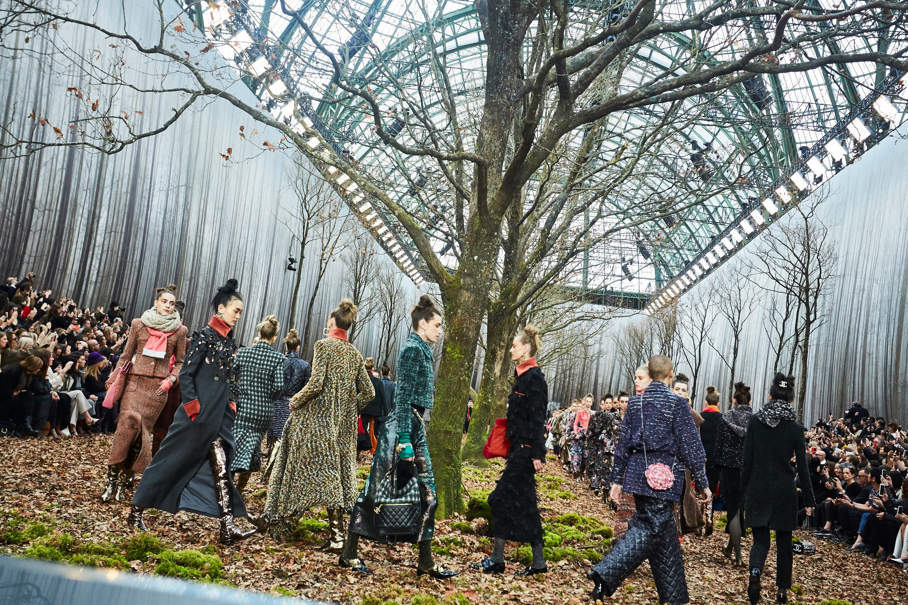 Chanel Created an Actual Forest In the Middle of Paris Fashion Week